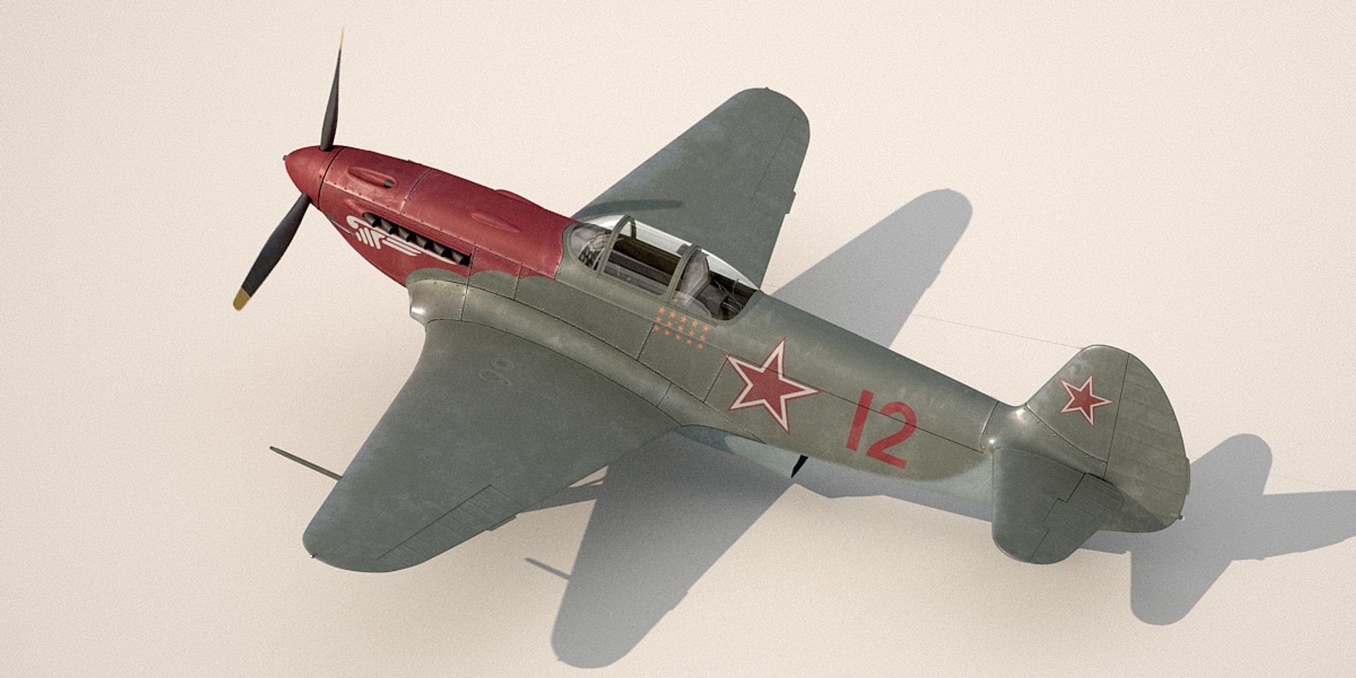 Yakovlev Yak-3 3D Model - TurboSquid 1648970