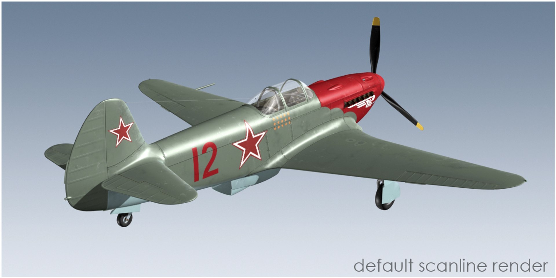 Yakovlev Yak-3 3D Model - TurboSquid 1648970