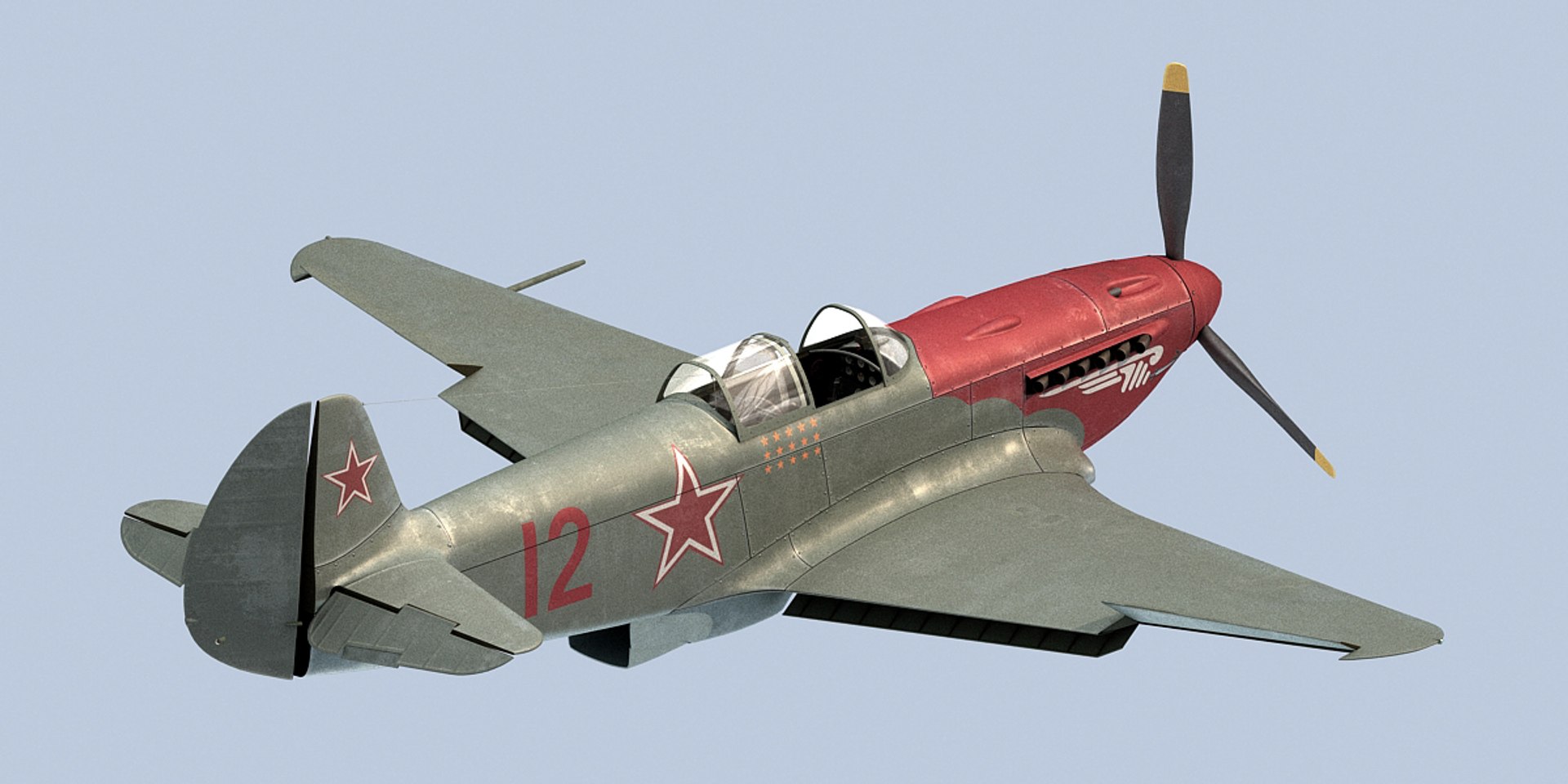 Yakovlev Yak-3 3D Model - TurboSquid 1648970