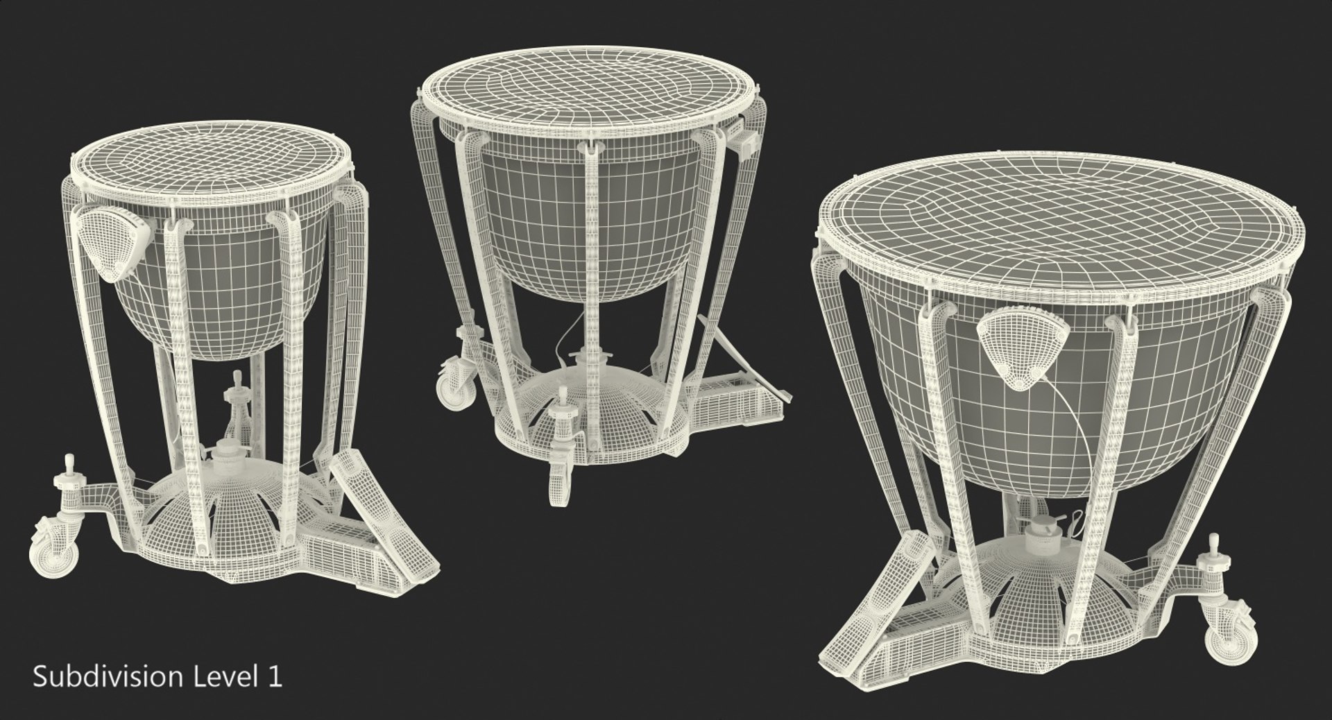 3D yamaha concert timpani set - TurboSquid 1362555