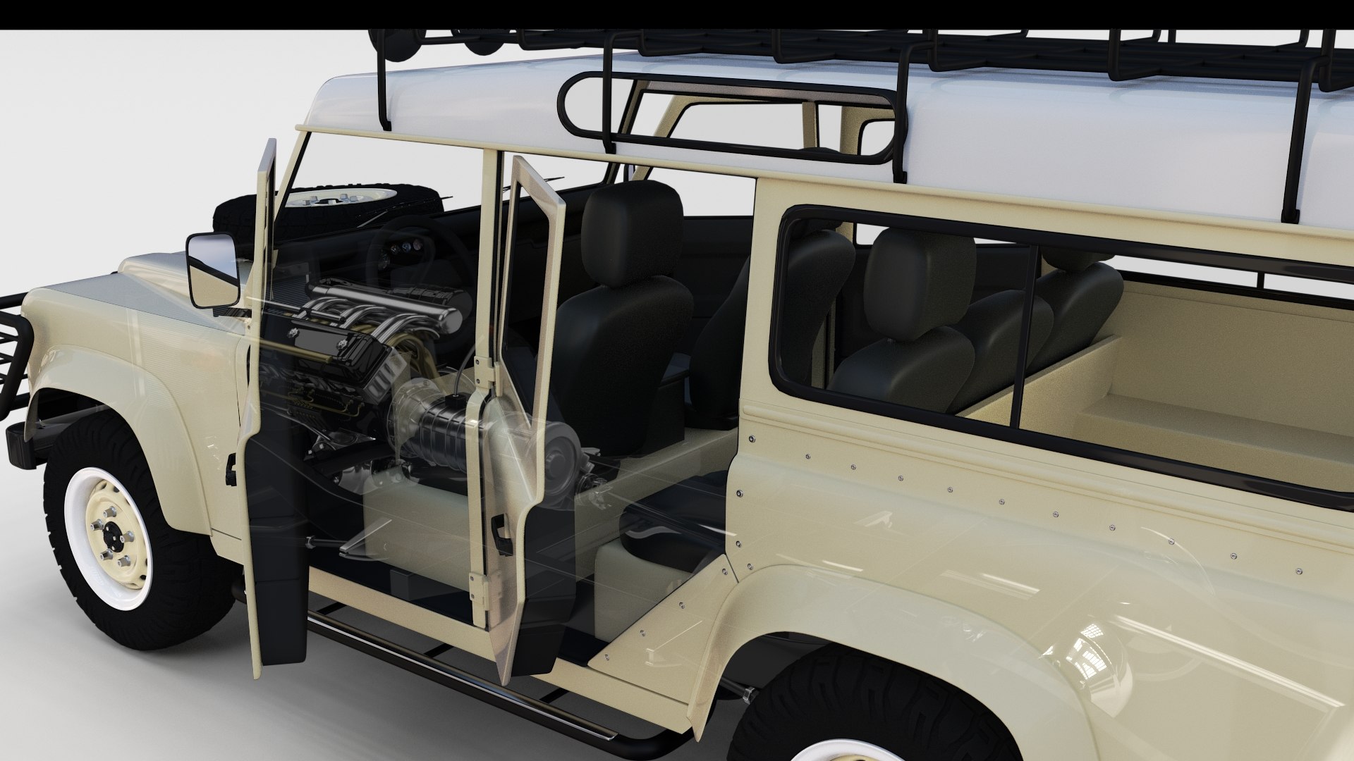 land rover defender 110 3d model