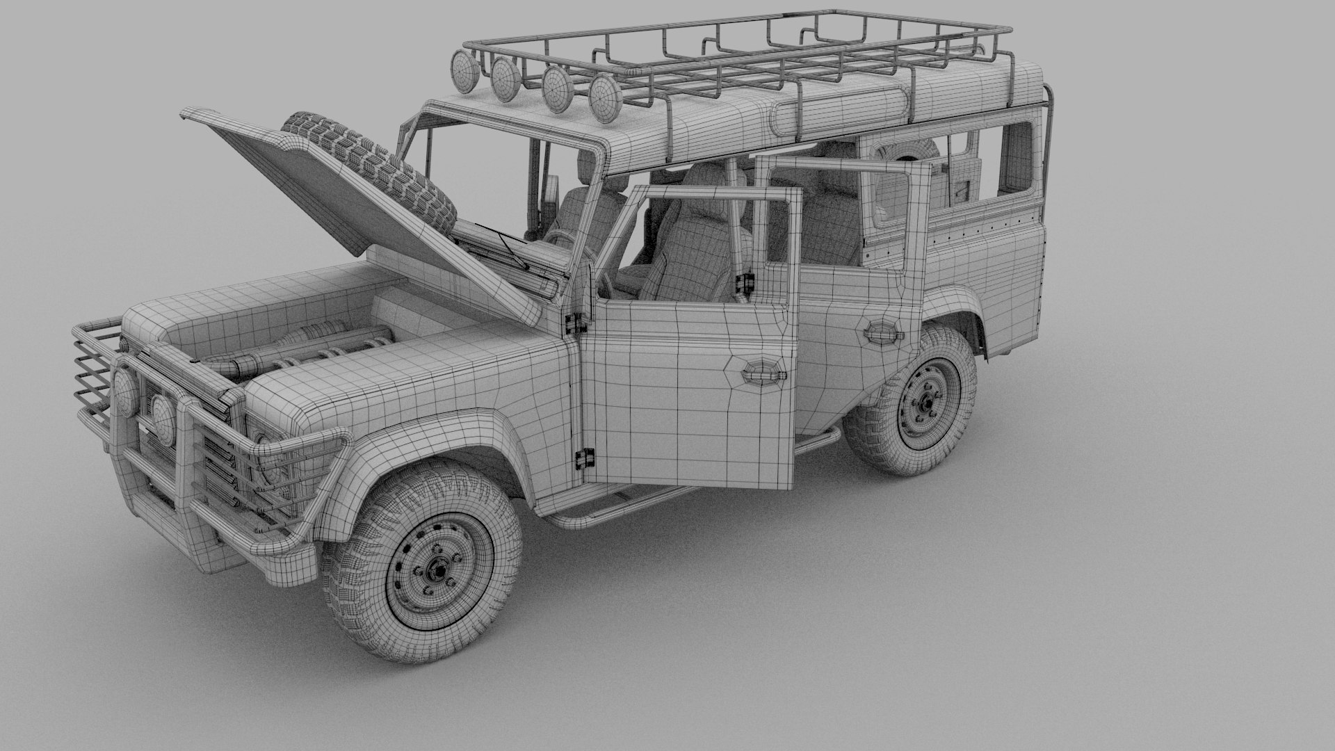 land rover defender 110 3d model