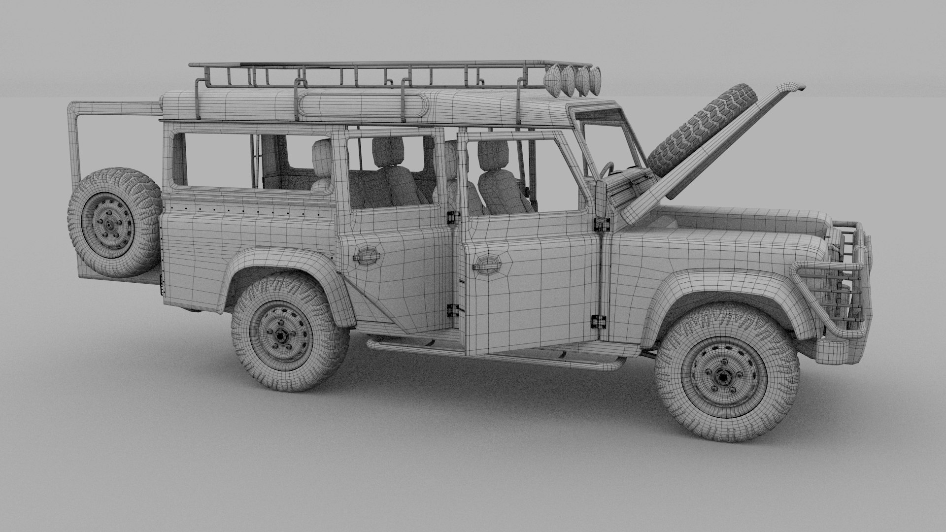 land rover defender 110 3d model