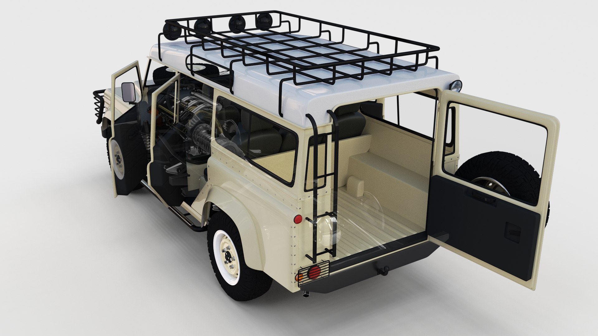 land rover defender 110 3d model