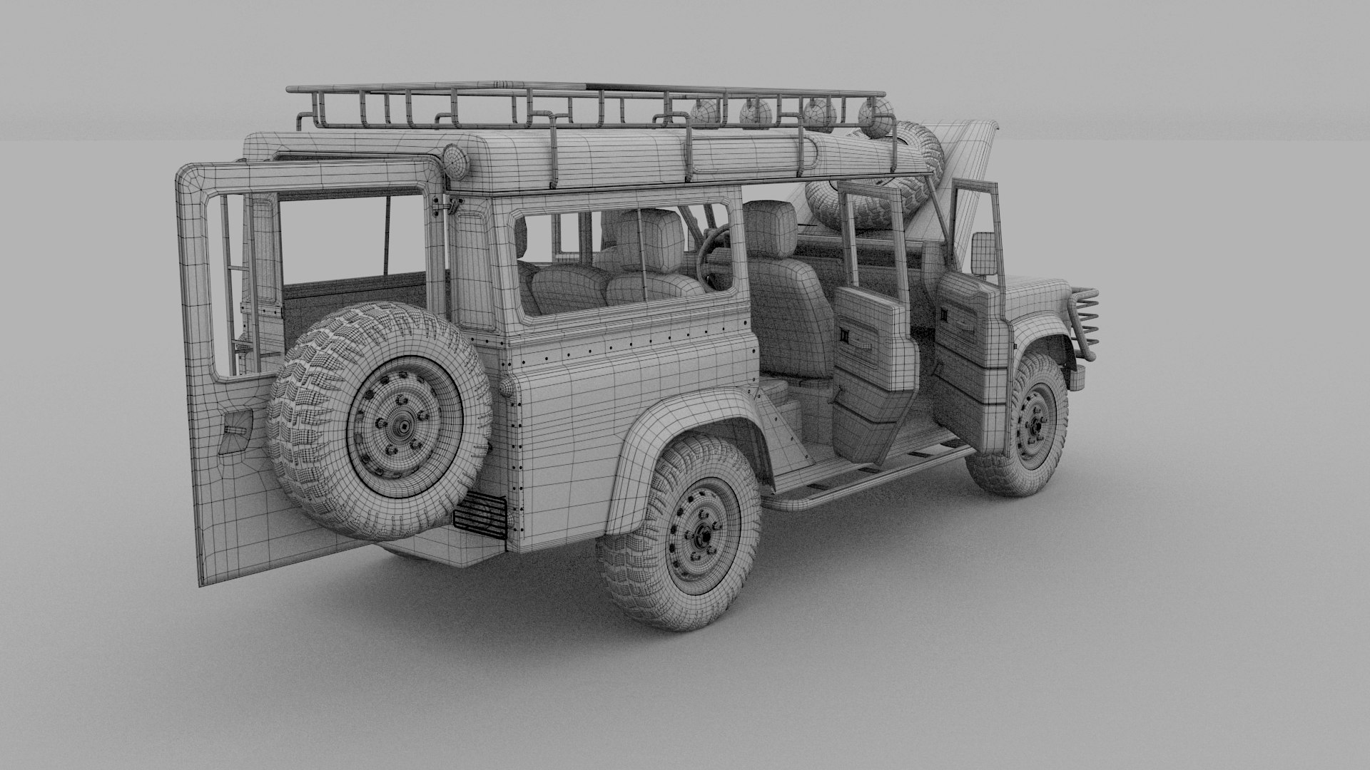 land rover defender 110 3d model