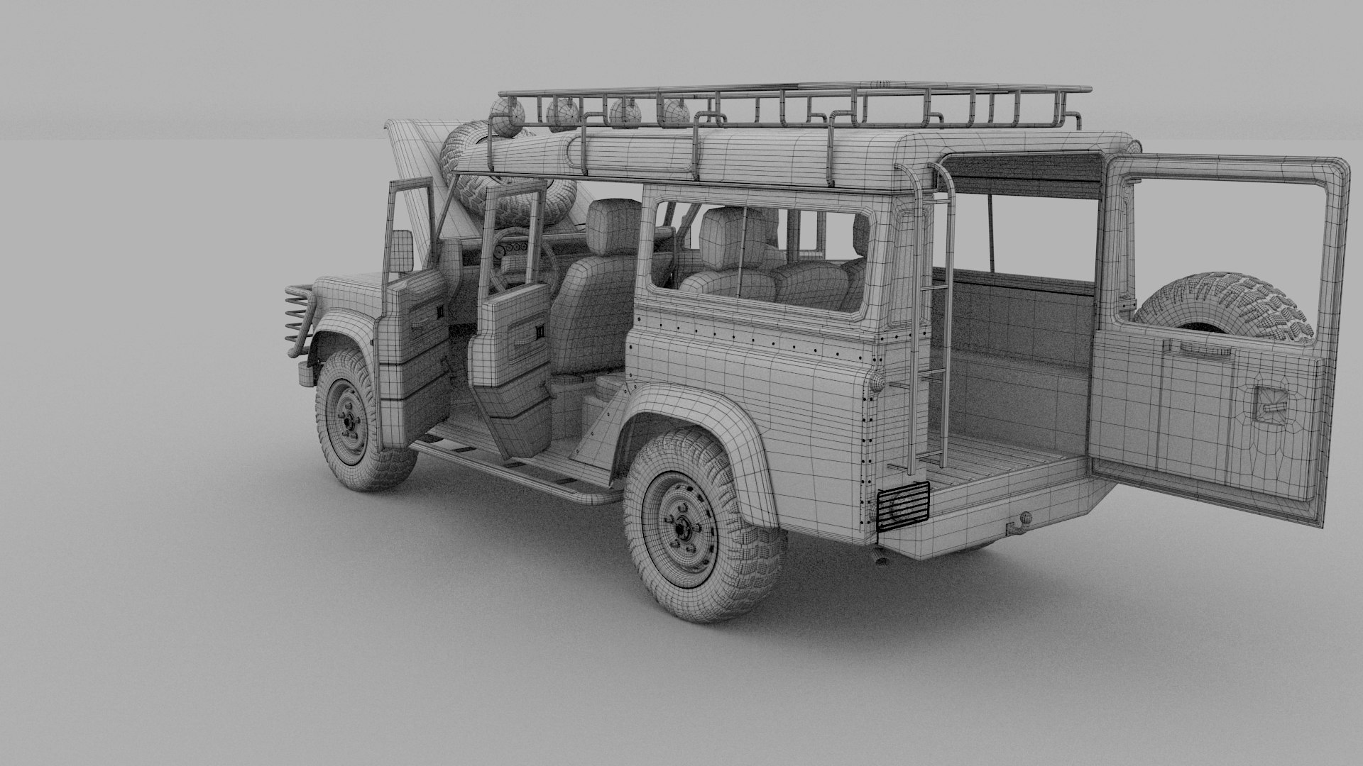 land rover defender 110 3d model