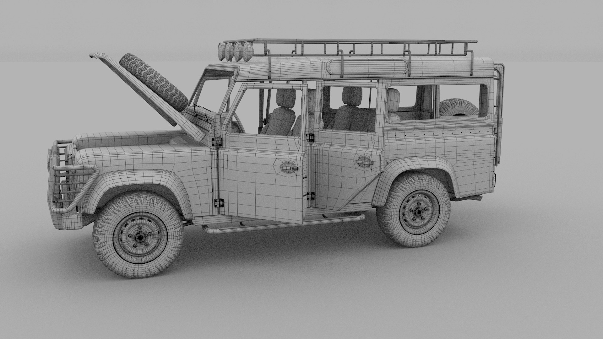land rover defender 110 3d model