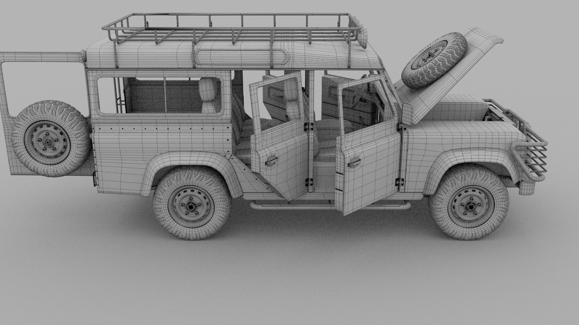 land rover defender 110 3d model