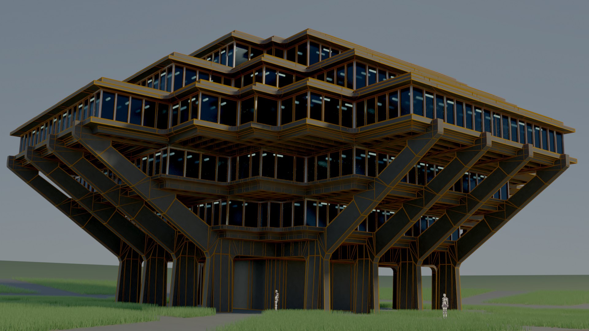 3D Geisel Library Building Architecture - TurboSquid 1410410