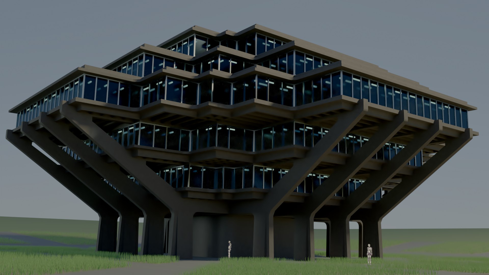 3D Geisel Library Building Architecture - TurboSquid 1410410