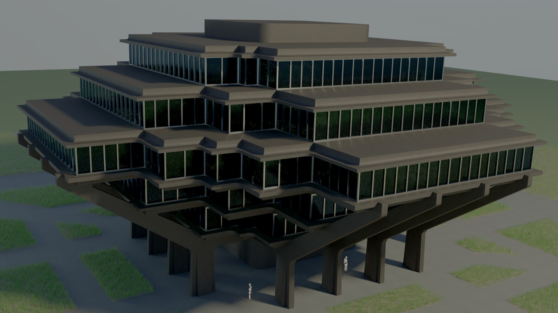 3D Geisel Library Building Architecture - TurboSquid 1410410