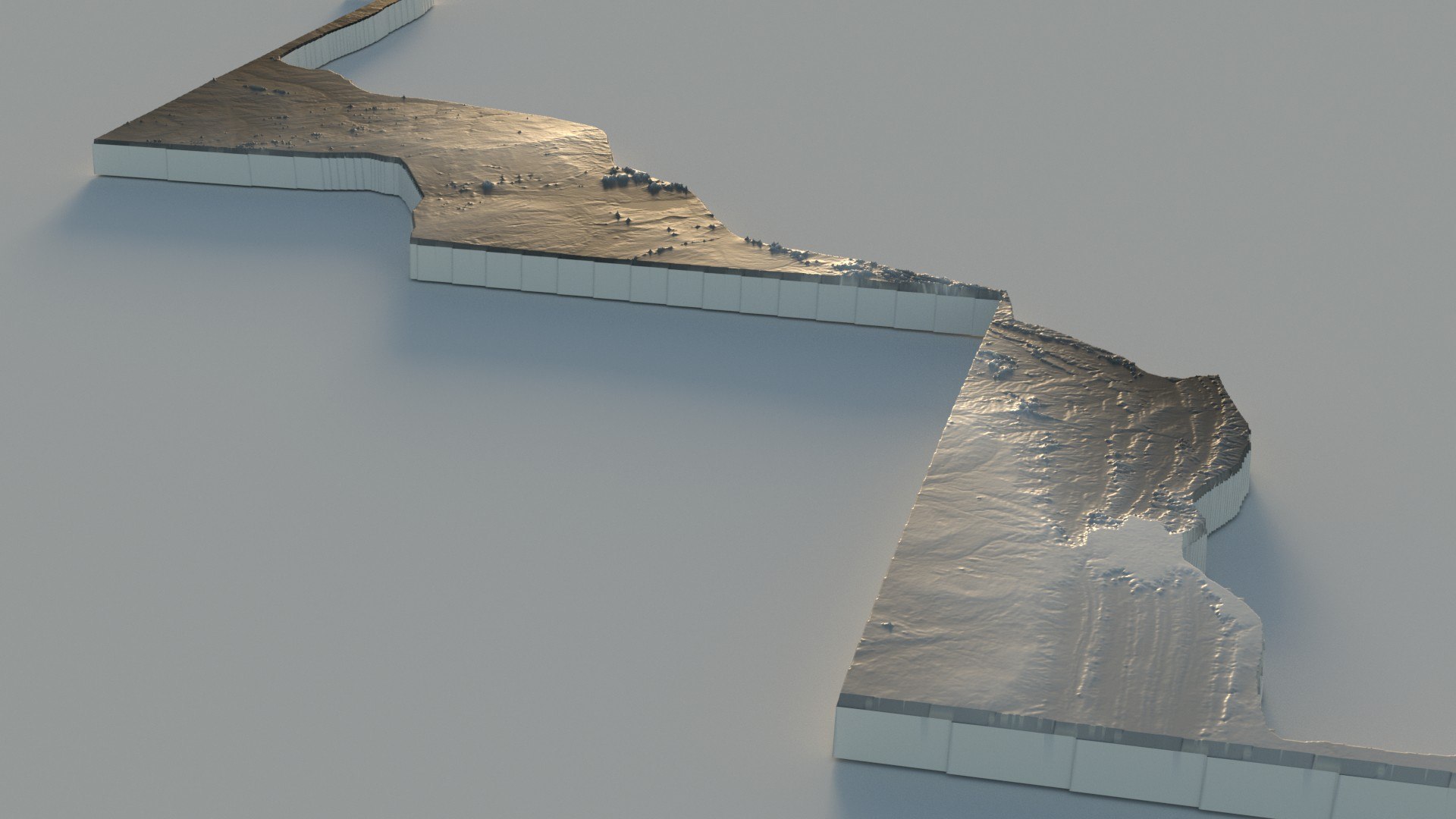 3D Western Sahara Terrain Map - TurboSquid 2337650