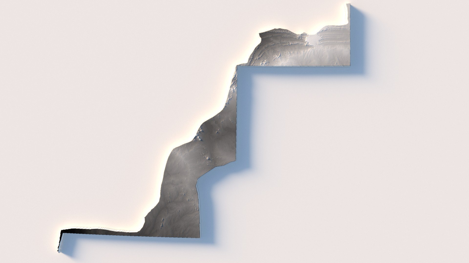 3D Western Sahara Terrain Map - TurboSquid 2337650