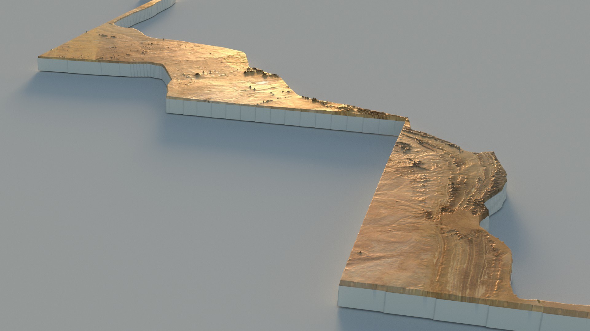 3D Western Sahara Terrain Map - TurboSquid 2337650