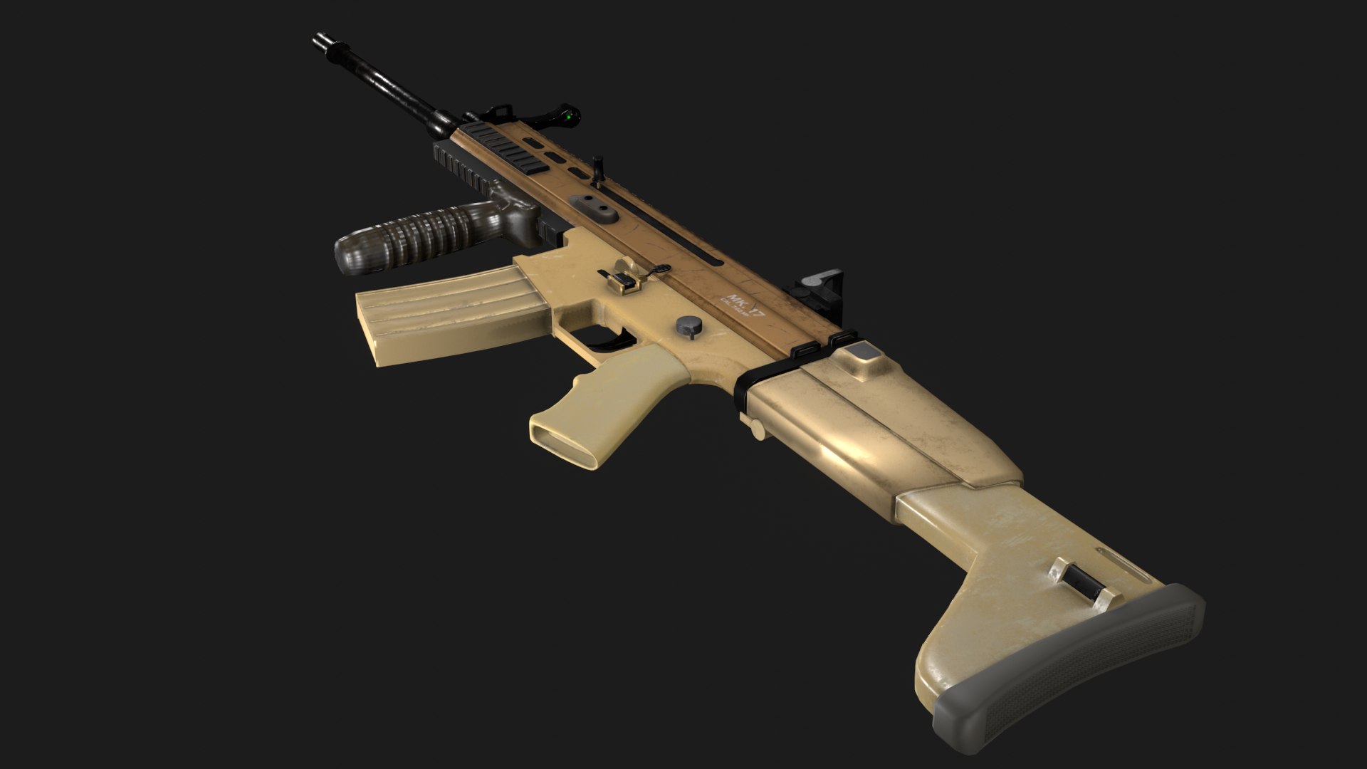 Scar mk17 3D model - TurboSquid 1466878