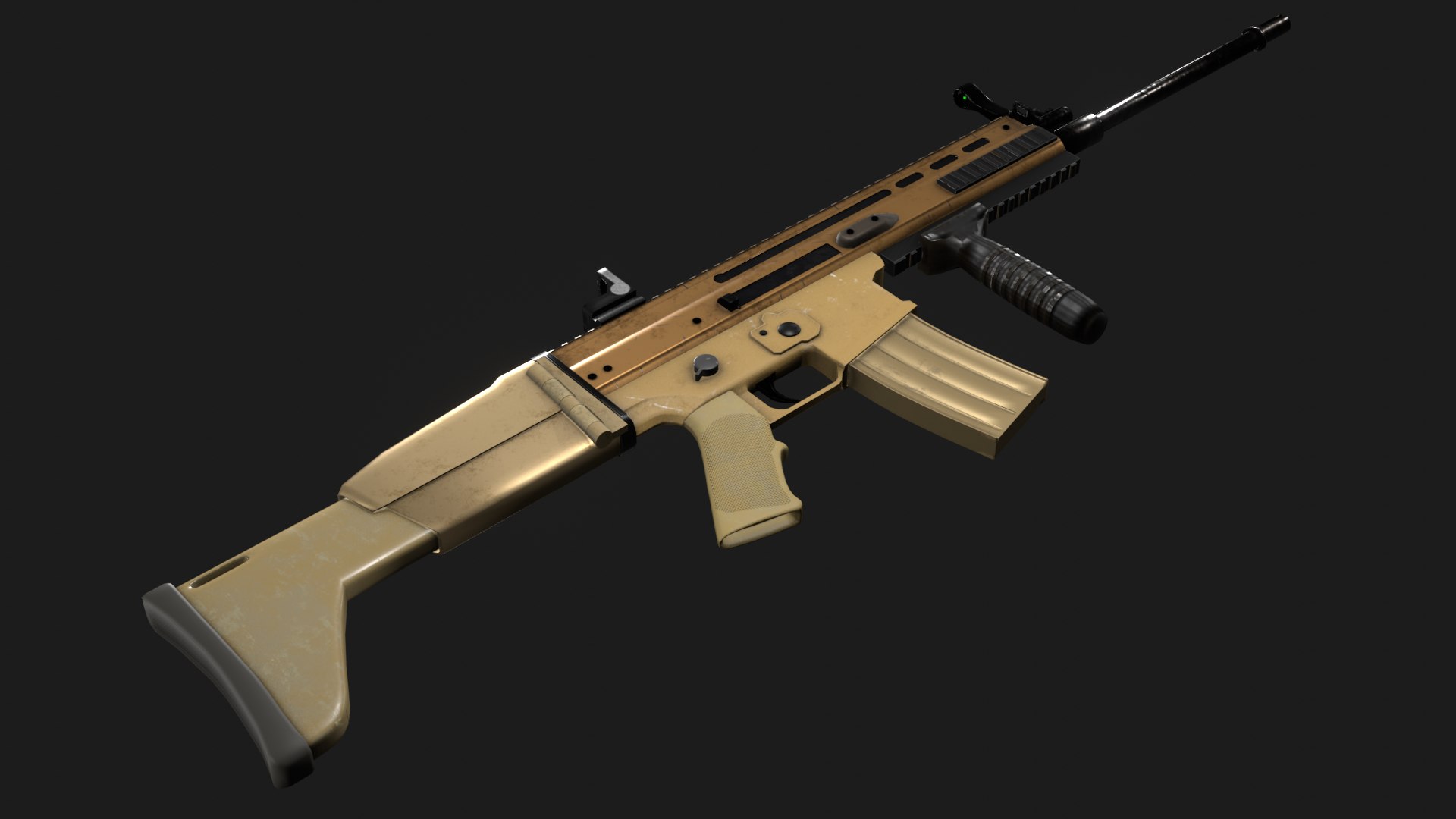 Scar mk17 3D model - TurboSquid 1466878