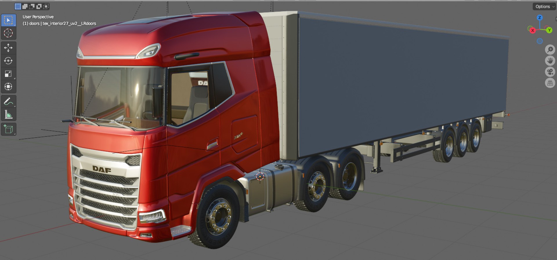 DAF XG Semi Truck With Trailer 3D - TurboSquid 2130854