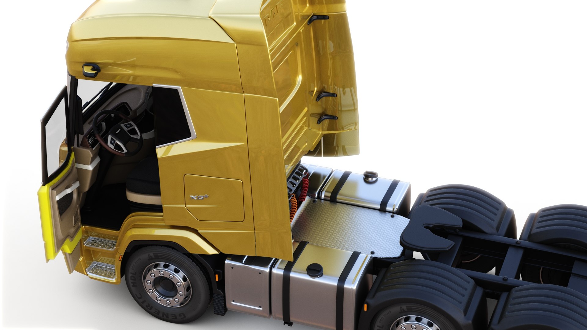 DAF XG Semi Truck With Trailer 3D - TurboSquid 2130854