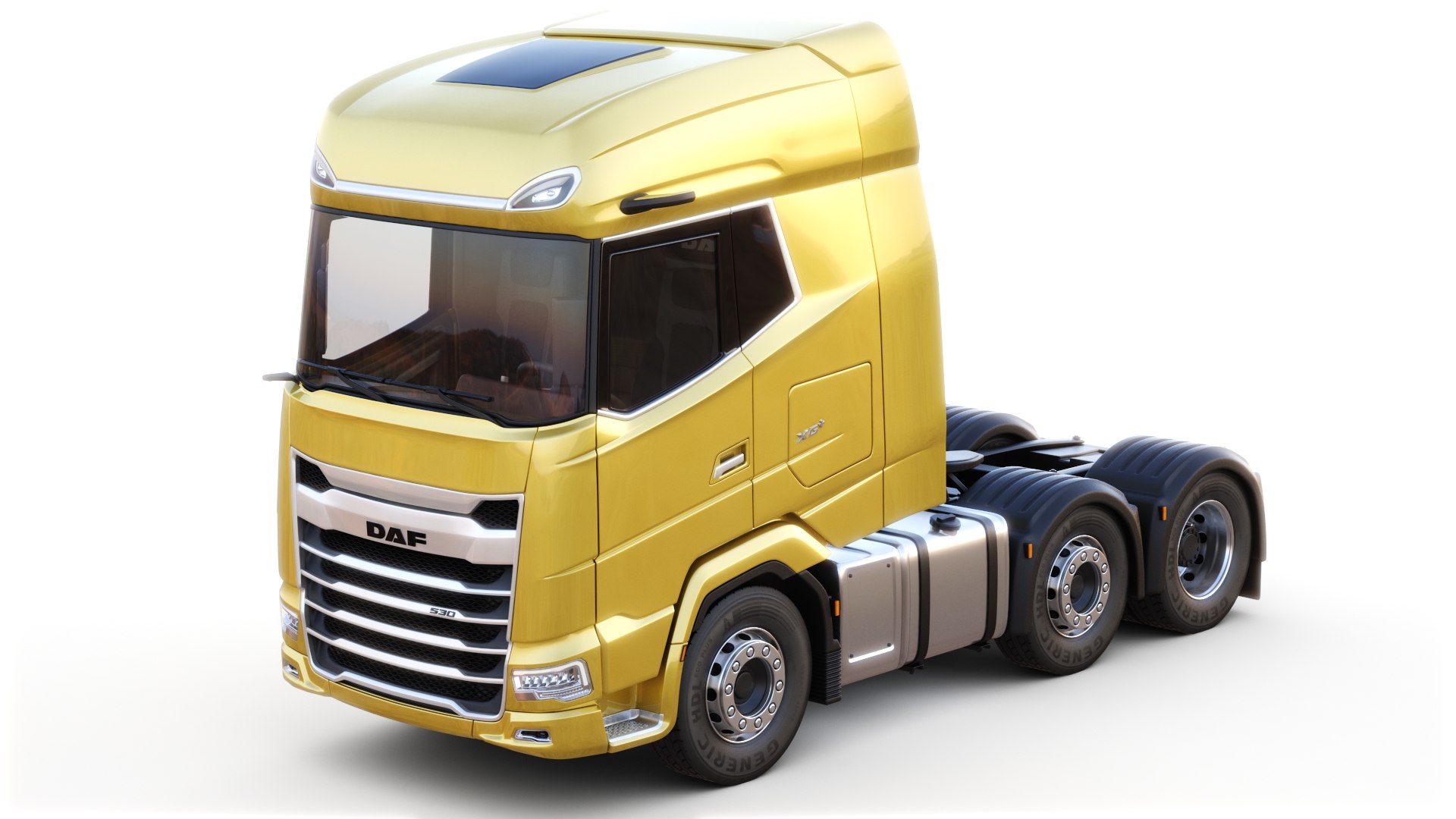 DAF XG Semi Truck With Trailer 3D - TurboSquid 2130854