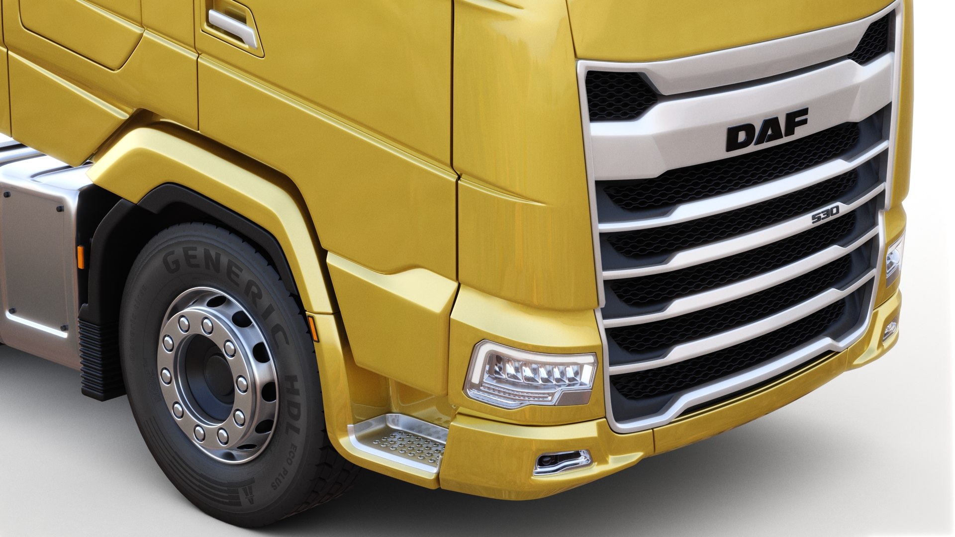 DAF XG Semi Truck With Trailer 3D - TurboSquid 2130854