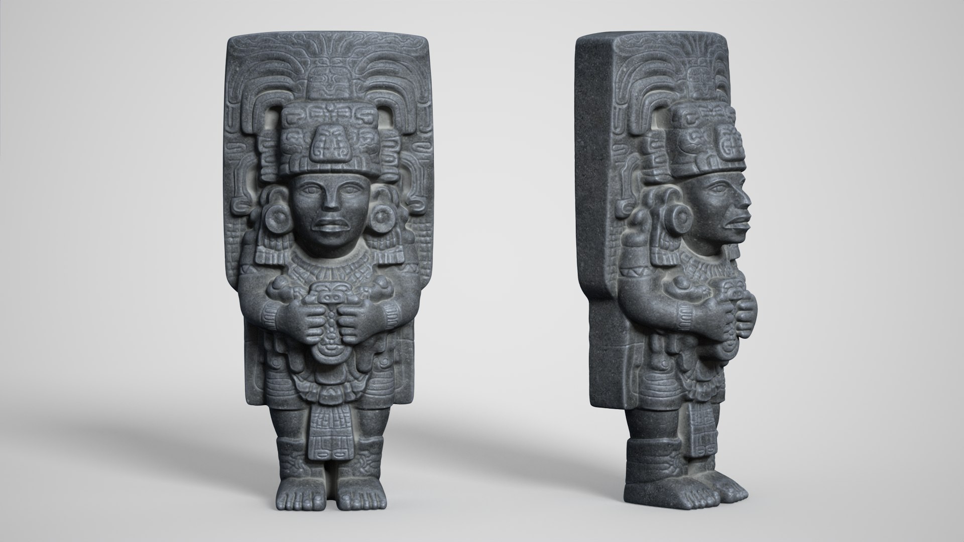 8 Mayan Statues - 241210 Model - TurboSquid 2322730