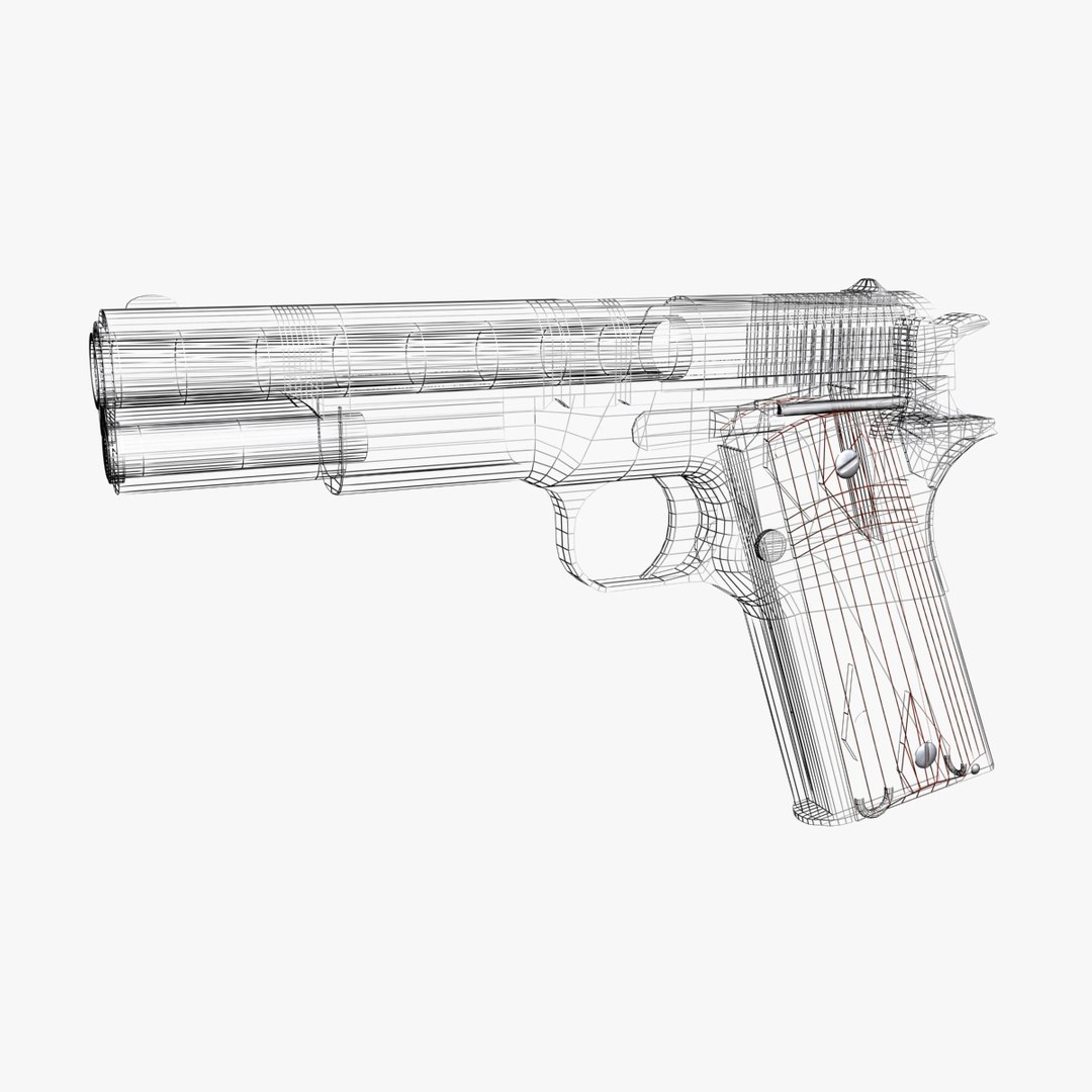 Colt 1911 Pistol 3d Model
