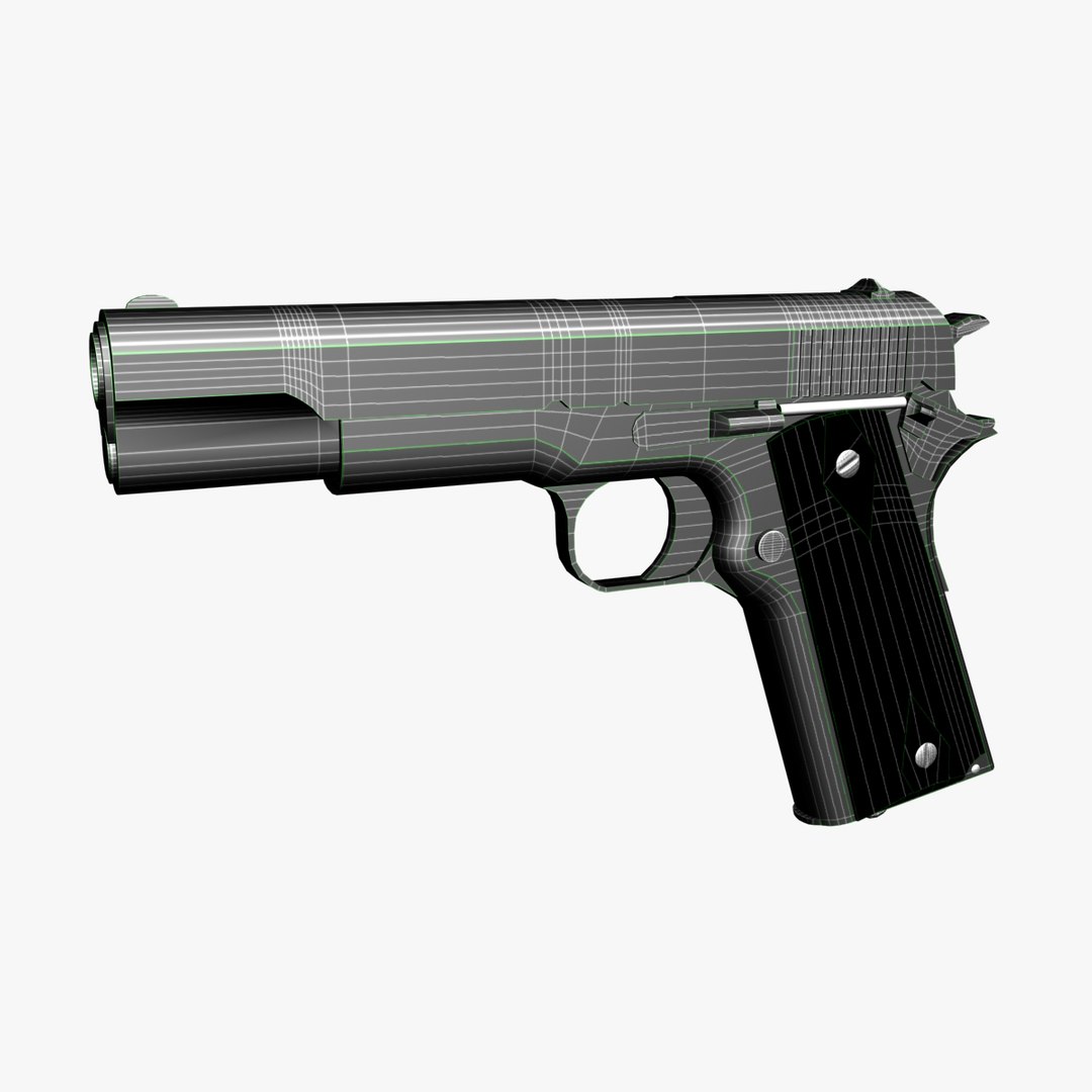 Colt 1911 Pistol 3d Model