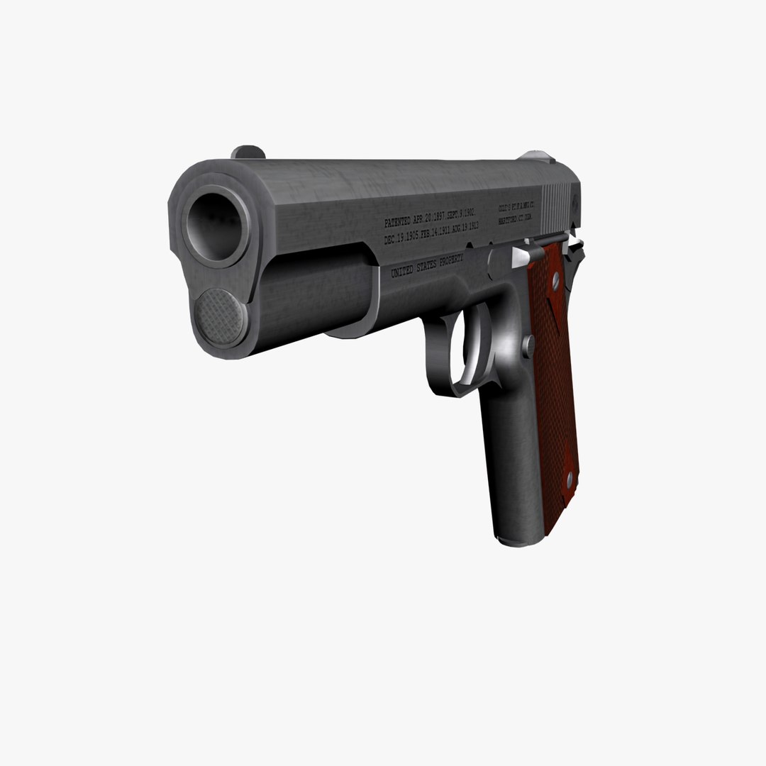Colt 1911 Pistol 3d Model