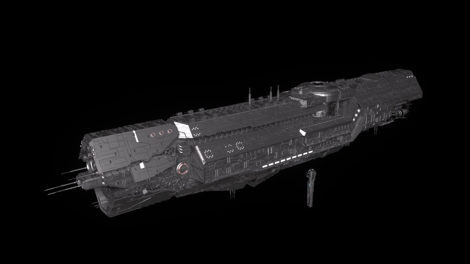 Infinity Super Carrier Spaceship 3D Model - TurboSquid 2352403