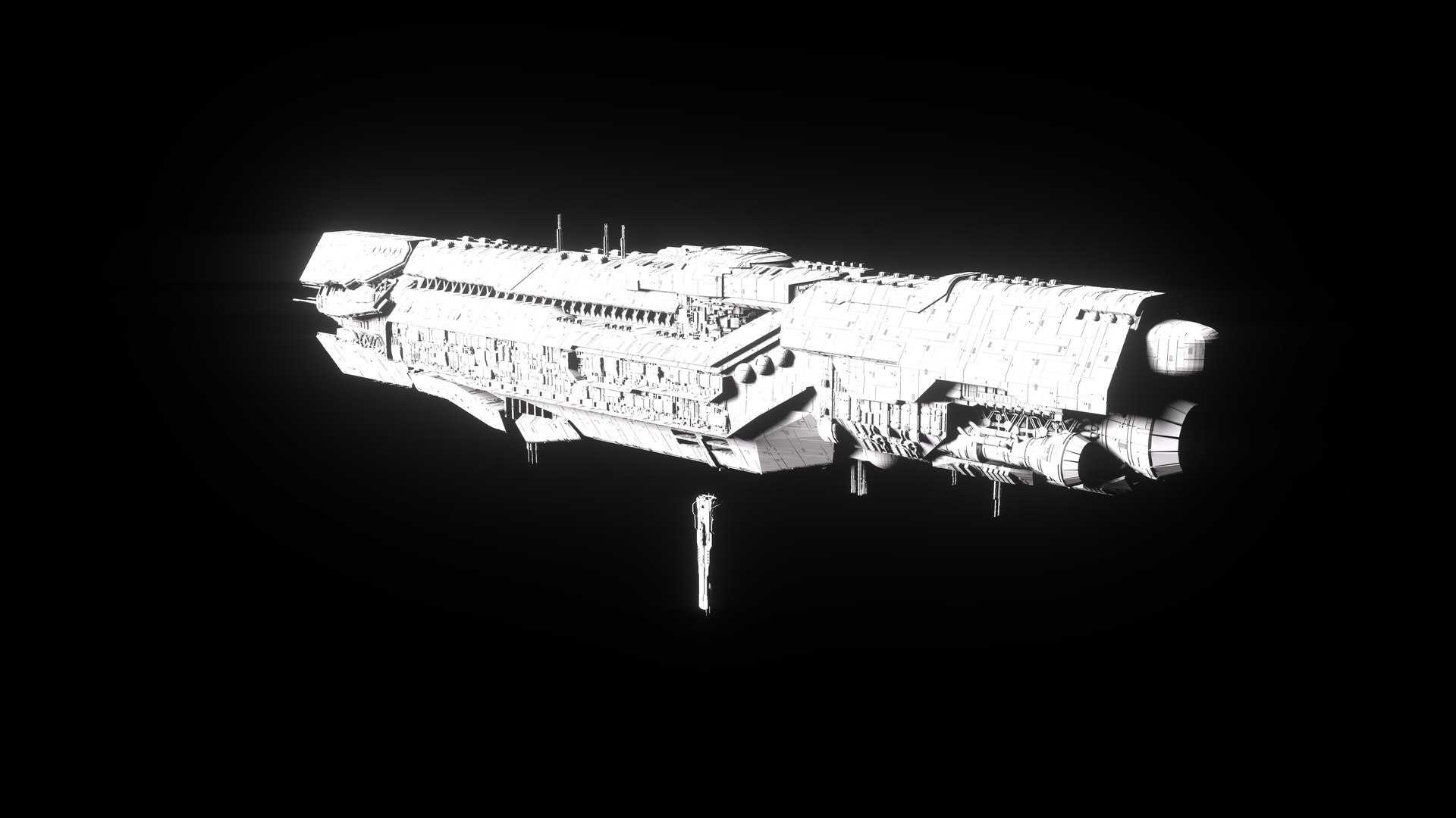 Infinity Super Carrier Spaceship 3D Model - TurboSquid 2352403