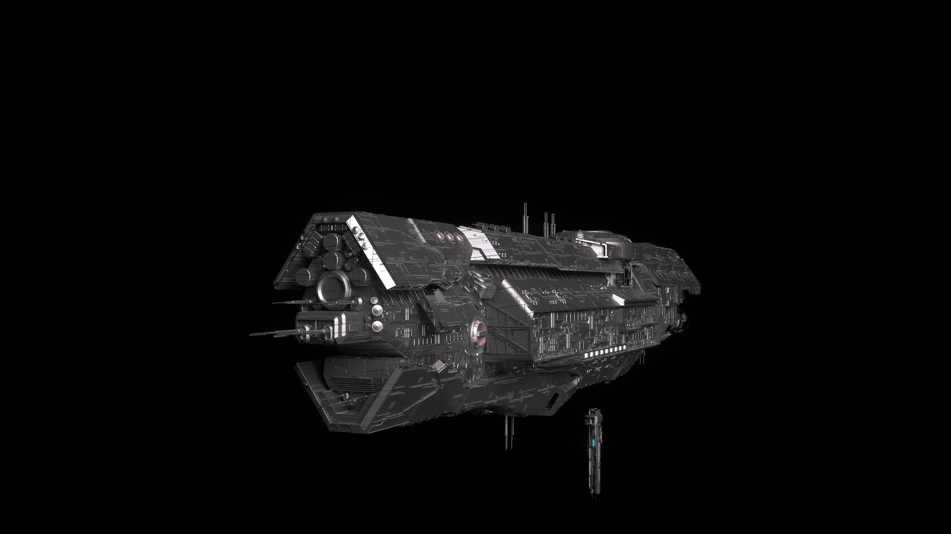 Infinity Super Carrier Spaceship 3D Model - TurboSquid 2352403