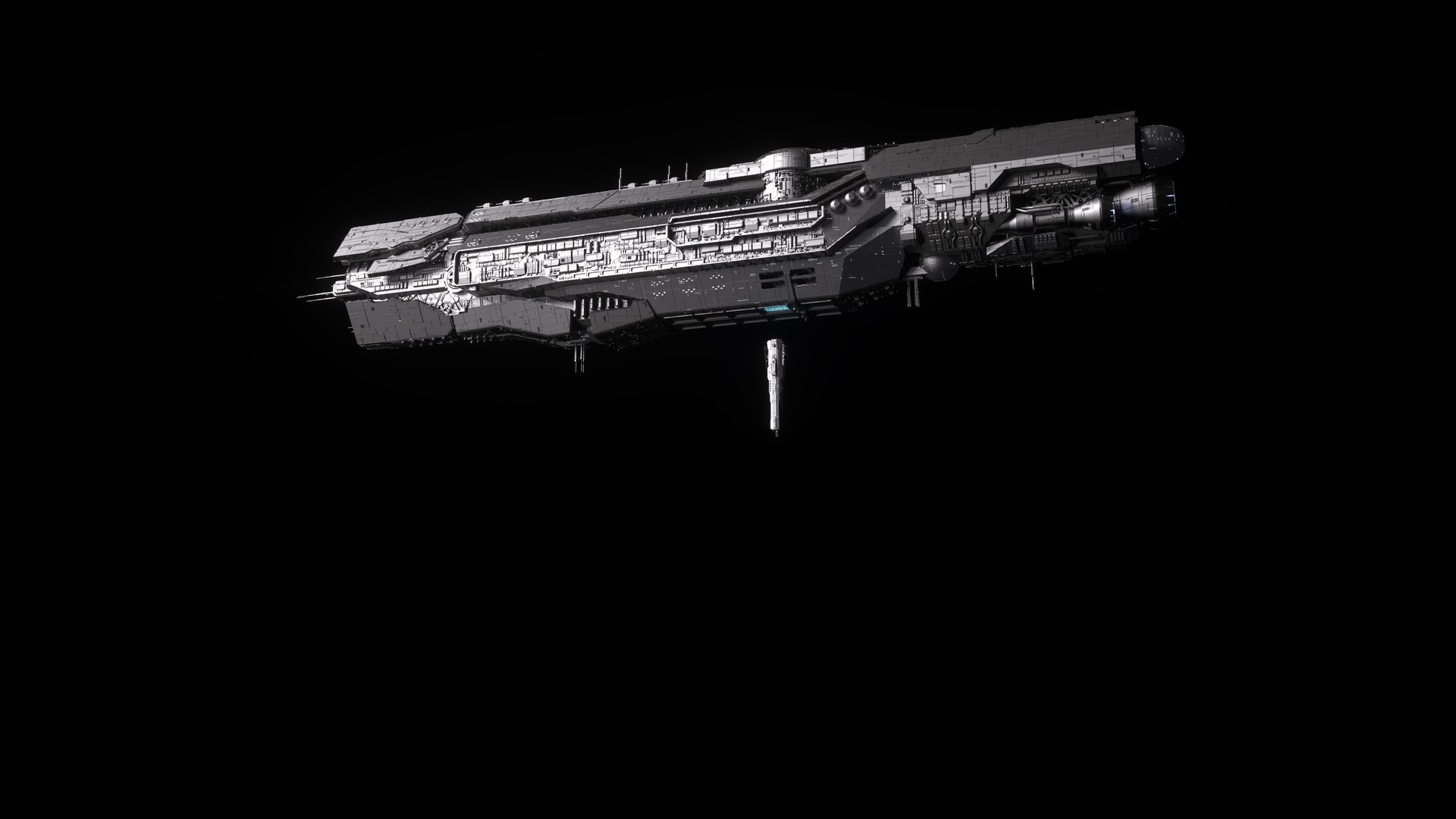 Infinity Super Carrier Spaceship 3D Model - TurboSquid 2352403