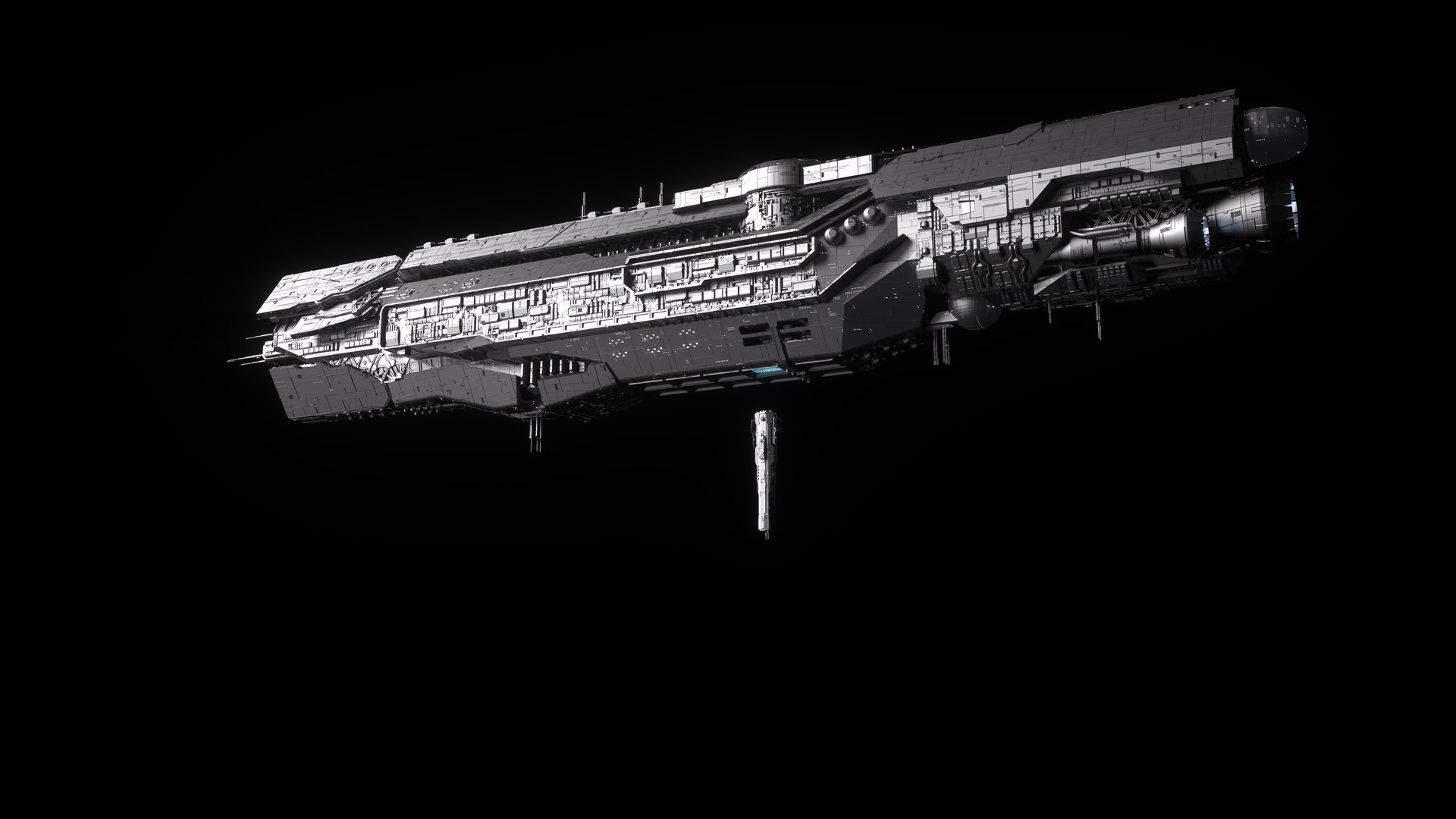 Infinity Super Carrier Spaceship 3D Model - TurboSquid 2352403