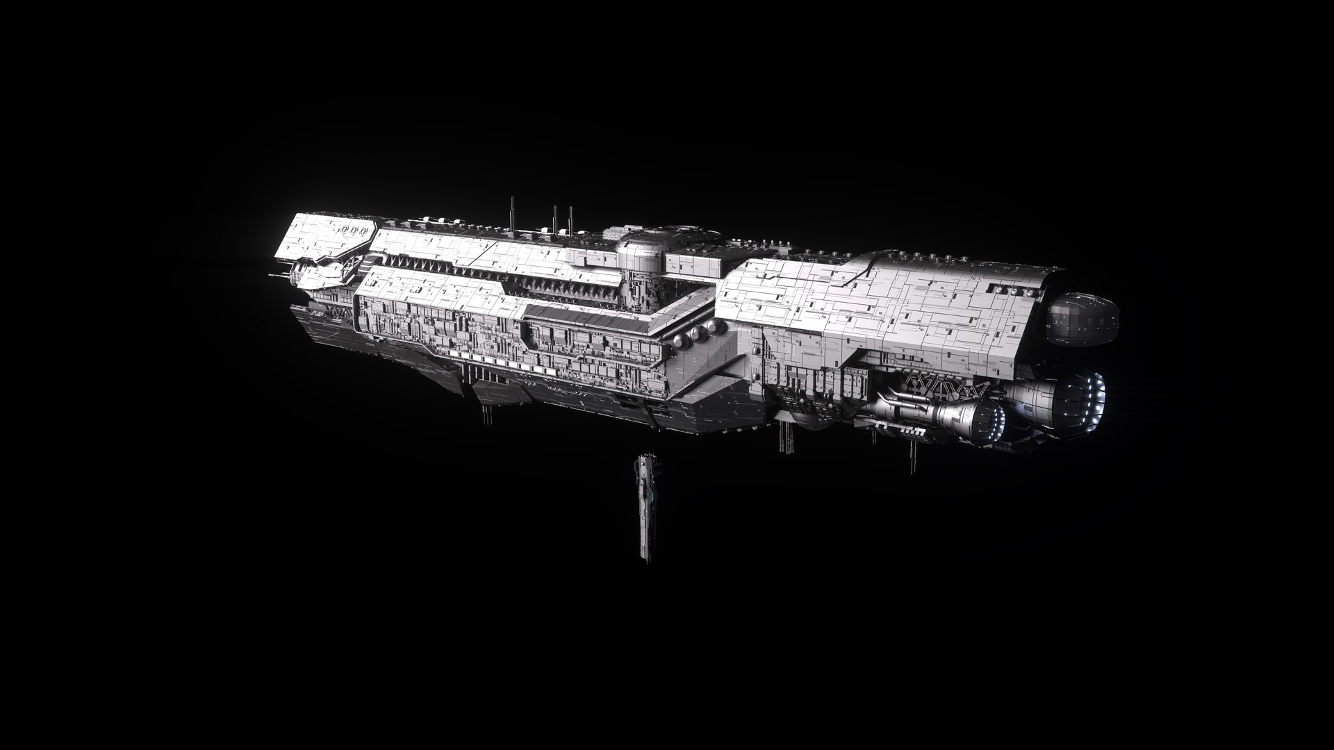 Infinity Super Carrier Spaceship 3D Model - TurboSquid 2352403