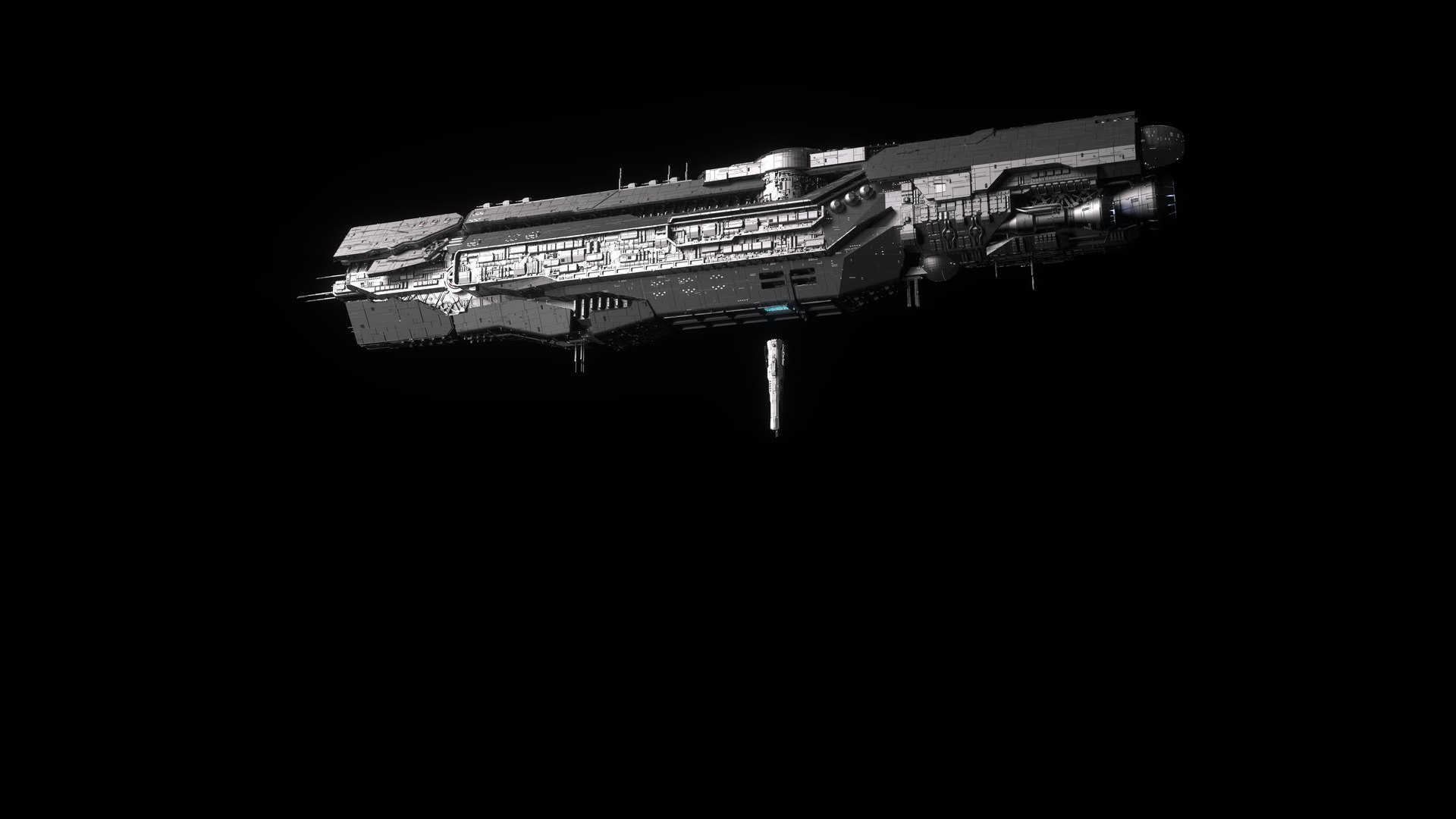 Infinity Super Carrier Spaceship 3D Model - TurboSquid 2352403