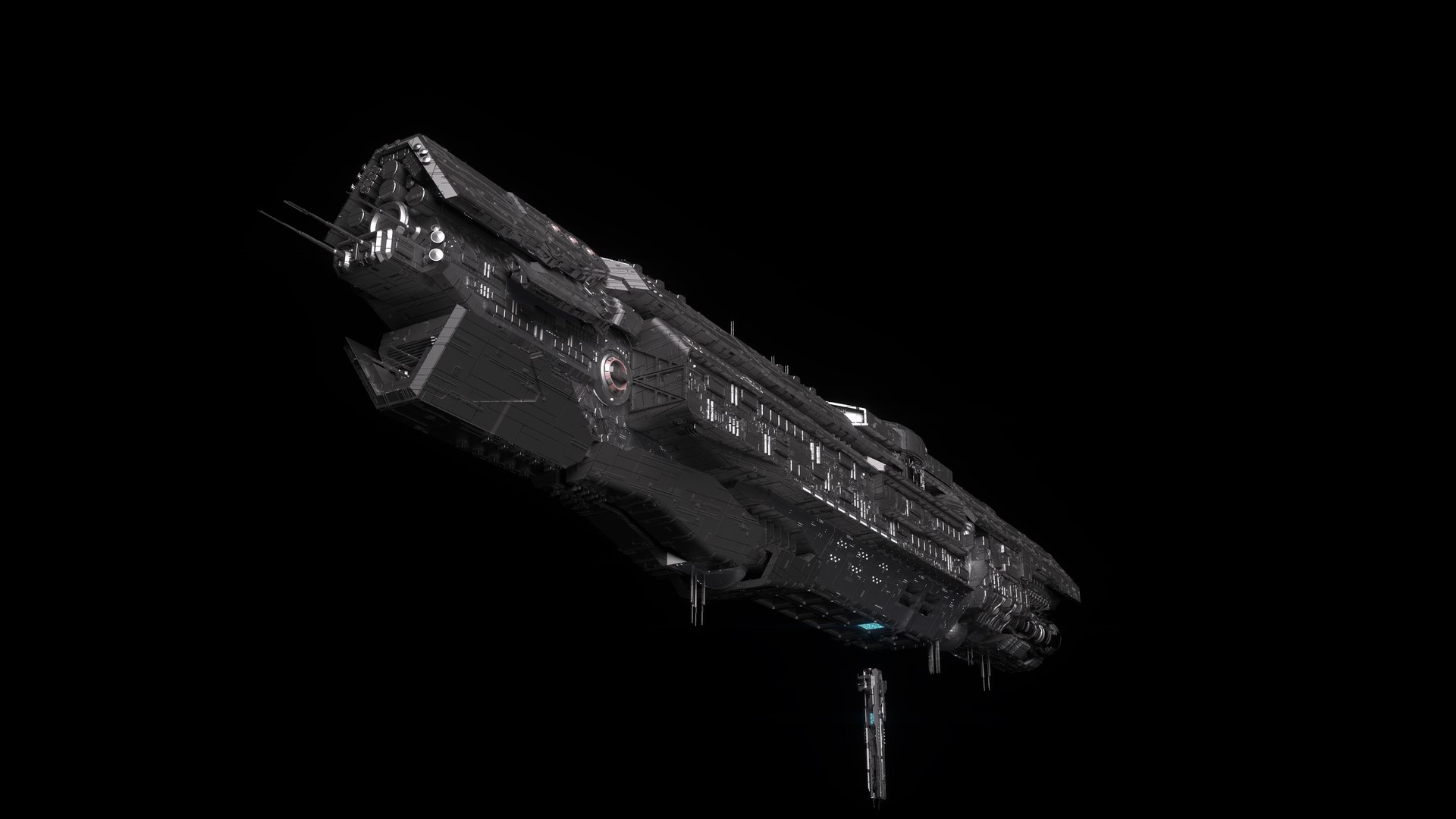 Infinity Super Carrier Spaceship 3D Model - TurboSquid 2352403