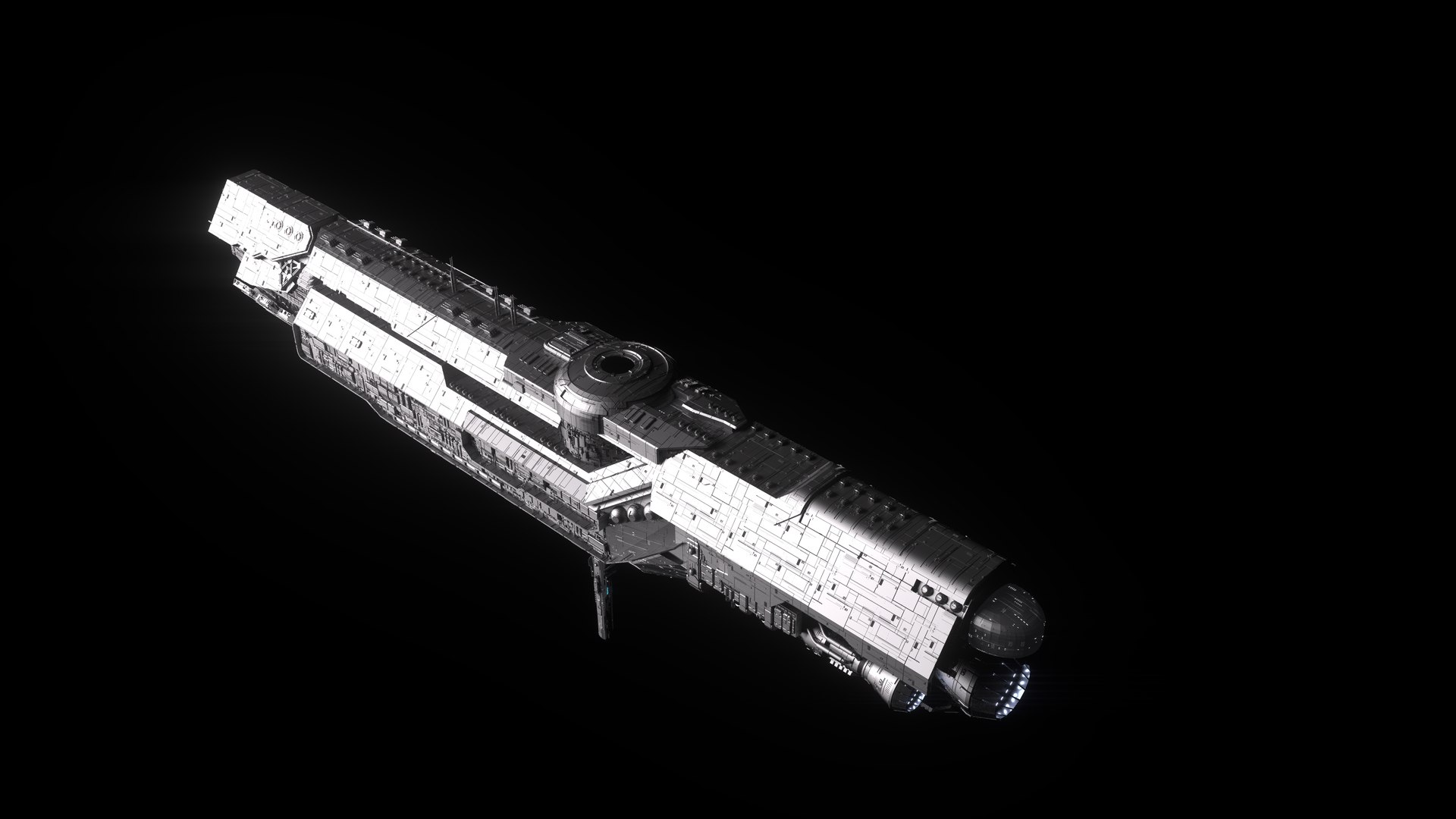 Infinity Super Carrier Spaceship 3D Model - TurboSquid 2352403