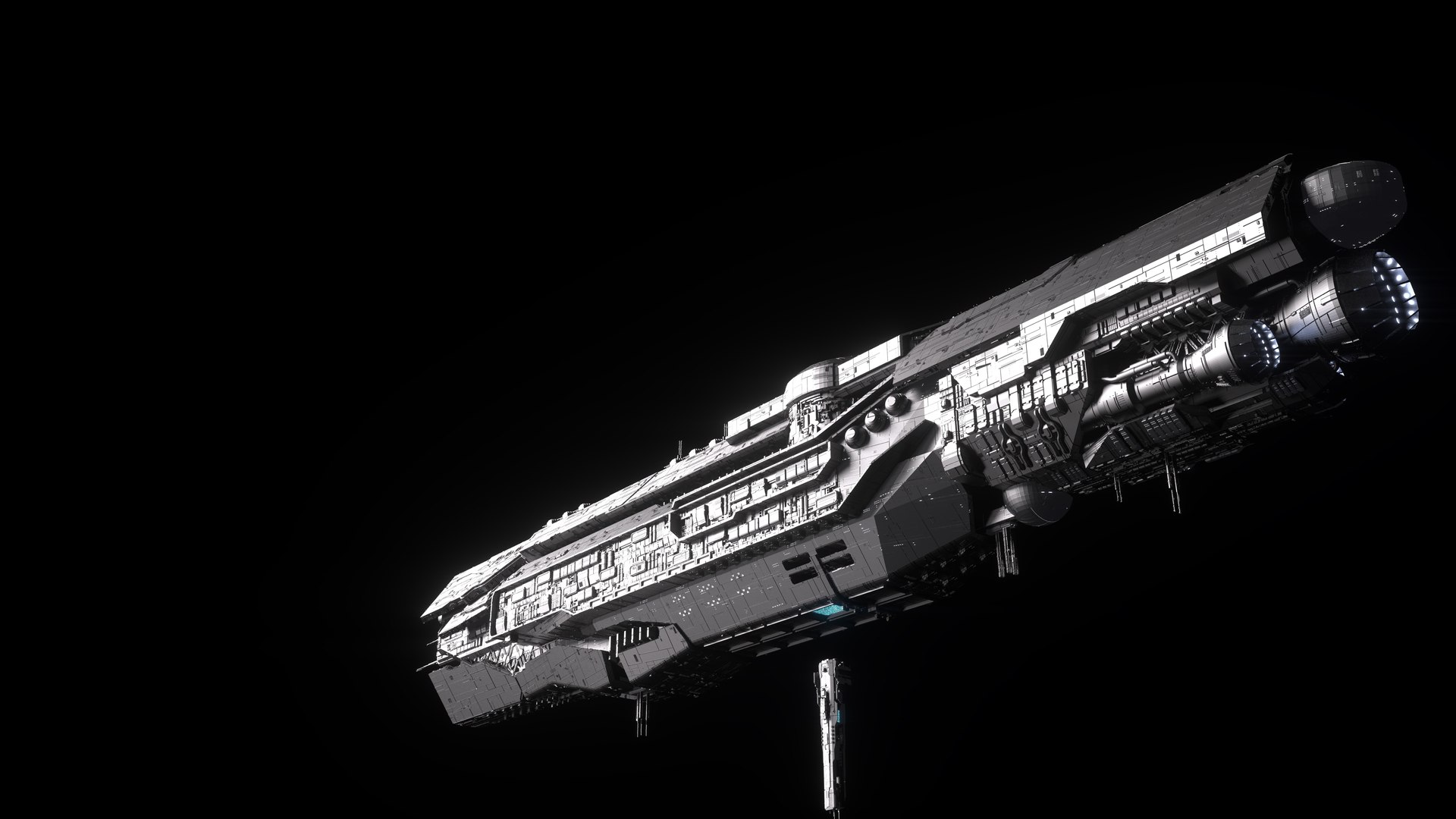 Infinity Super Carrier Spaceship 3D Model - TurboSquid 2352403