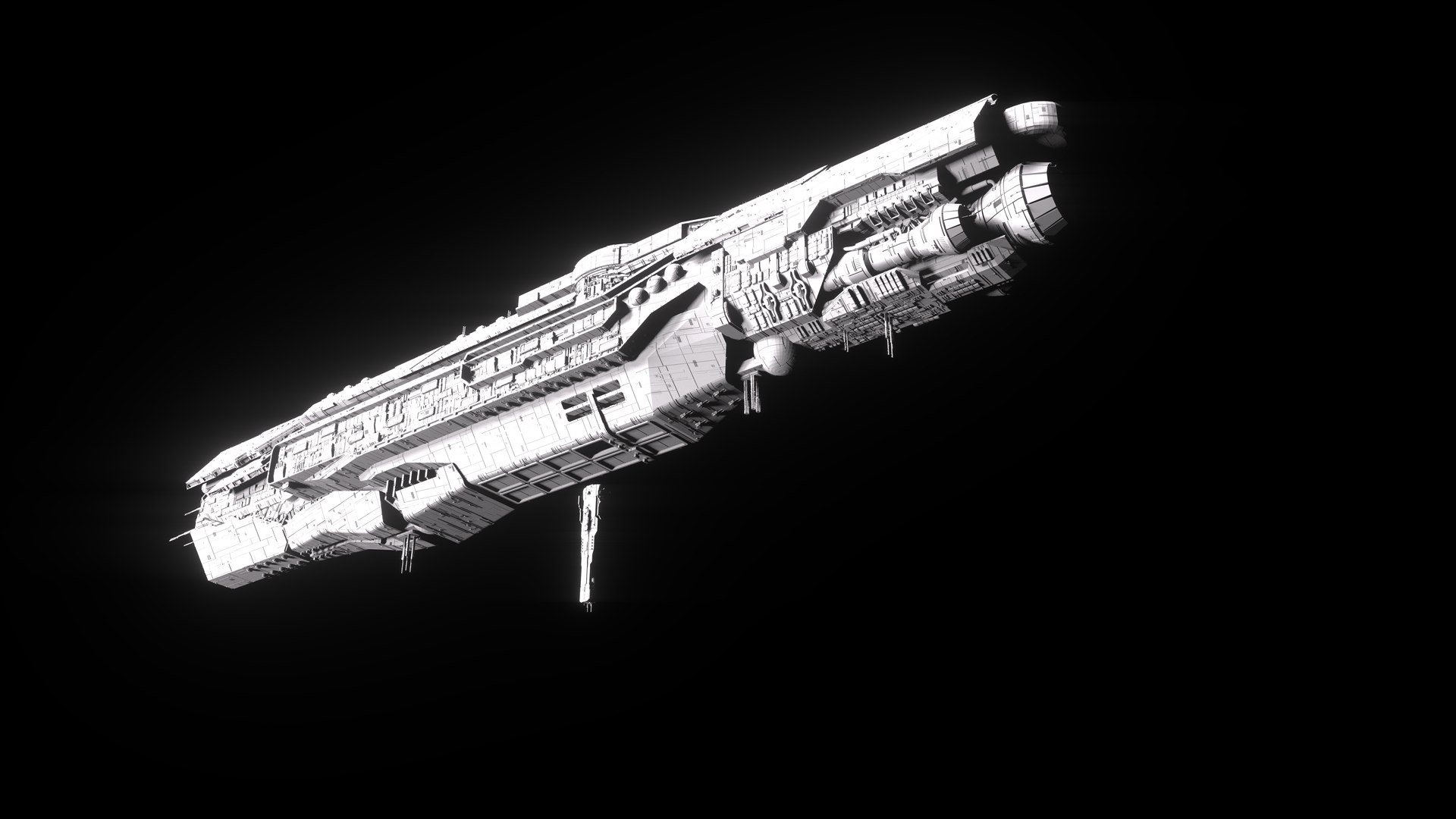 Infinity Super Carrier Spaceship 3D Model - TurboSquid 2352403