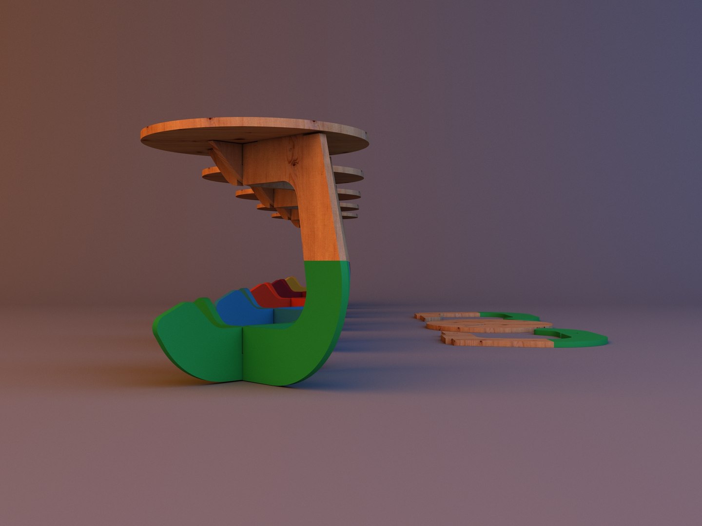 Kids Plywood Chair CNC Workshop Furniture 3D Model - TurboSquid 1833289