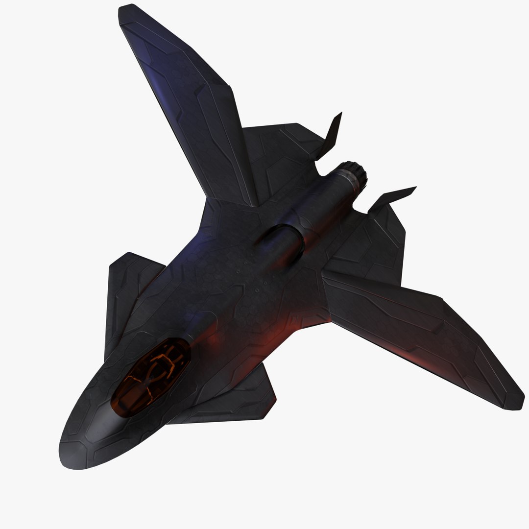 Jet futuristic 3D model - TurboSquid 1678096