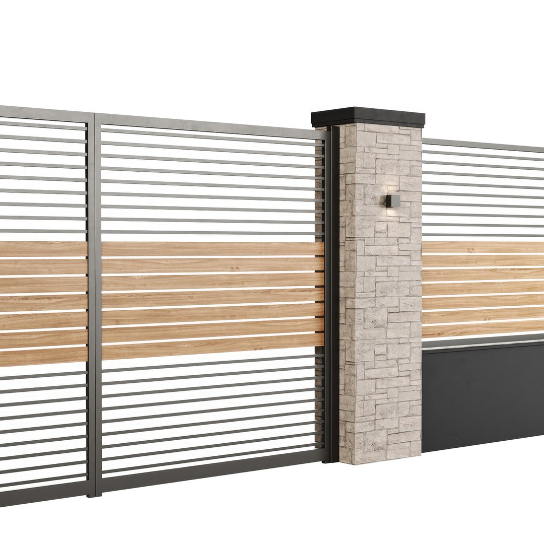Modern Fencing 3D Model 3D Model - TurboSquid 2192136