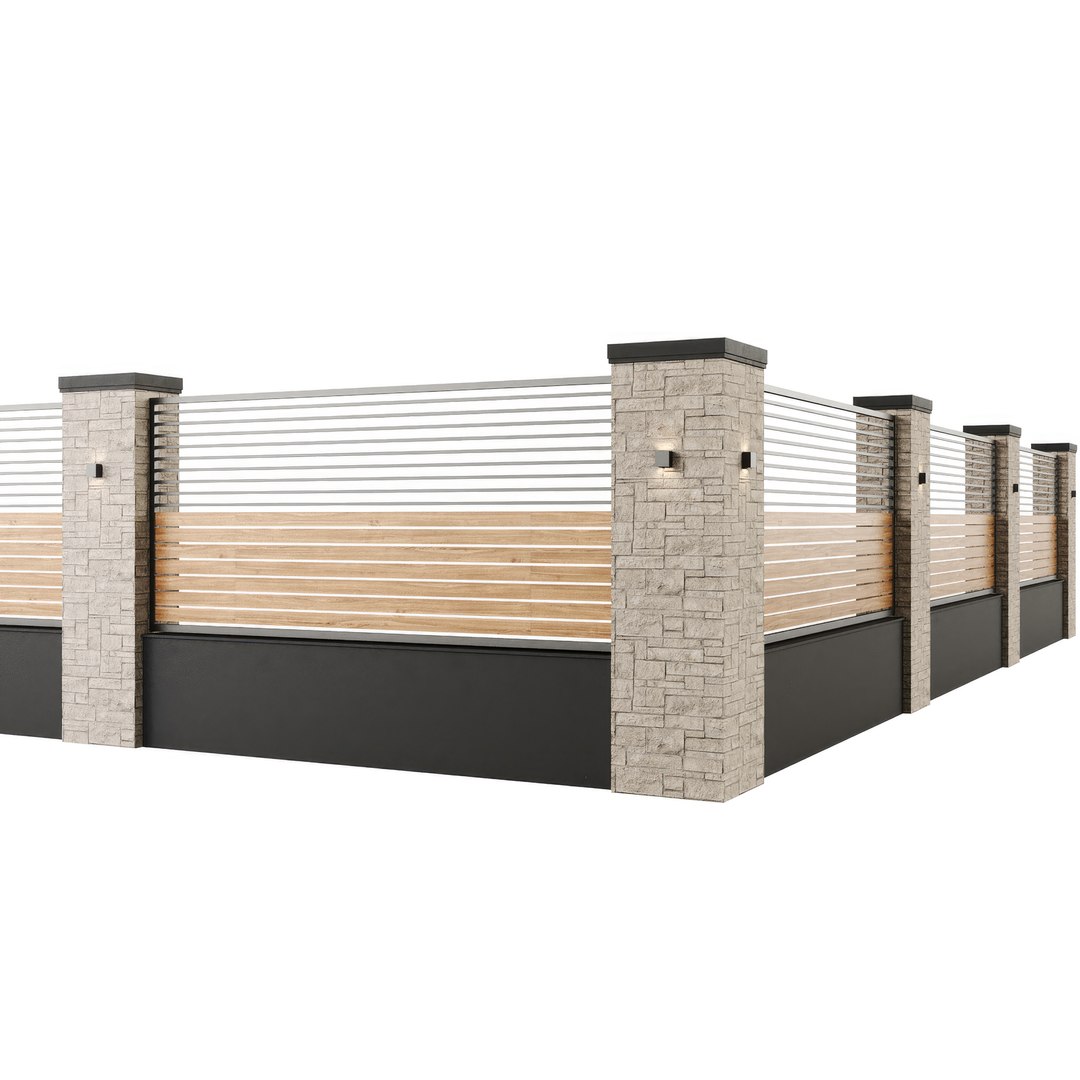 Modern Fencing 3D Model 3D Model - TurboSquid 2192136