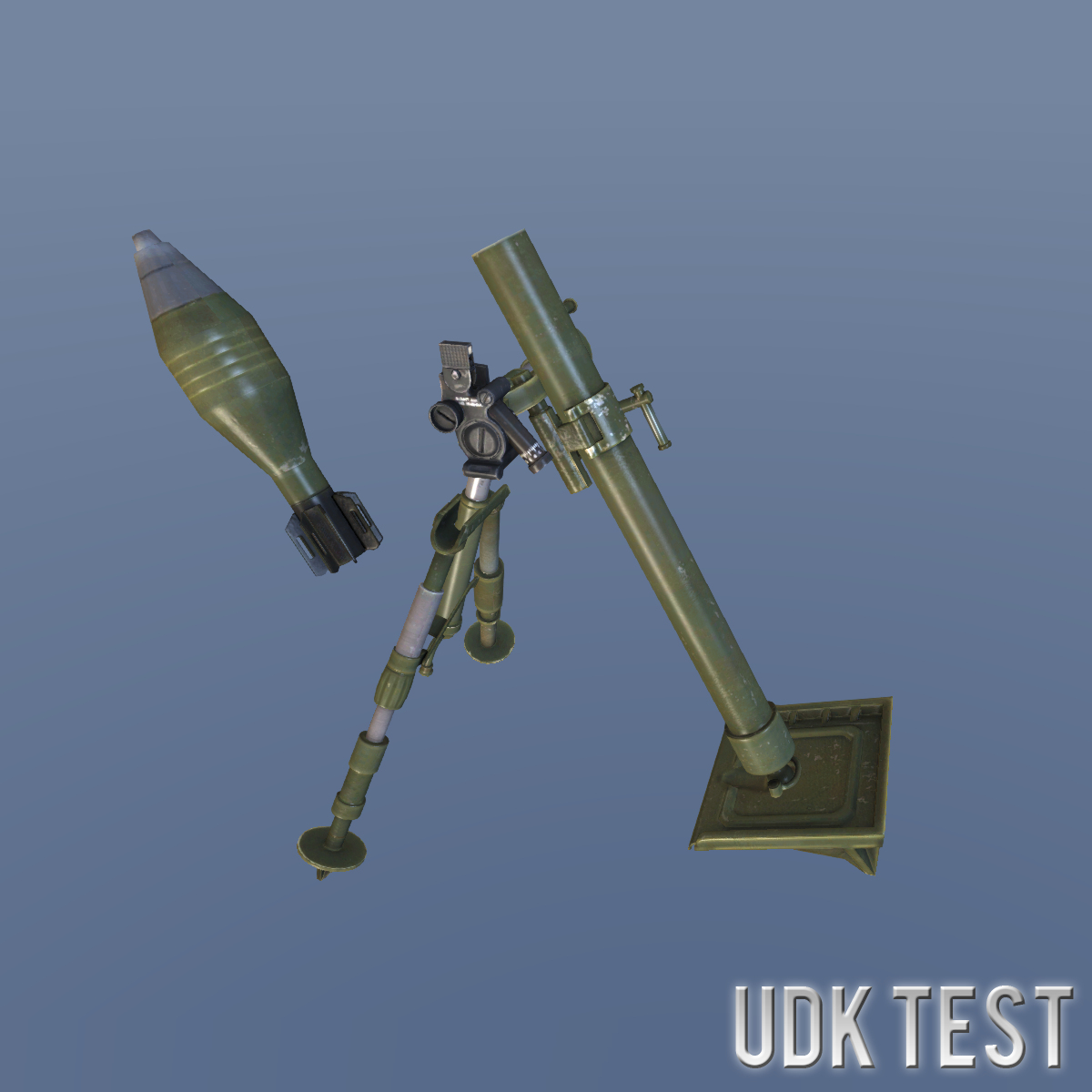 m2 mortar 3d model