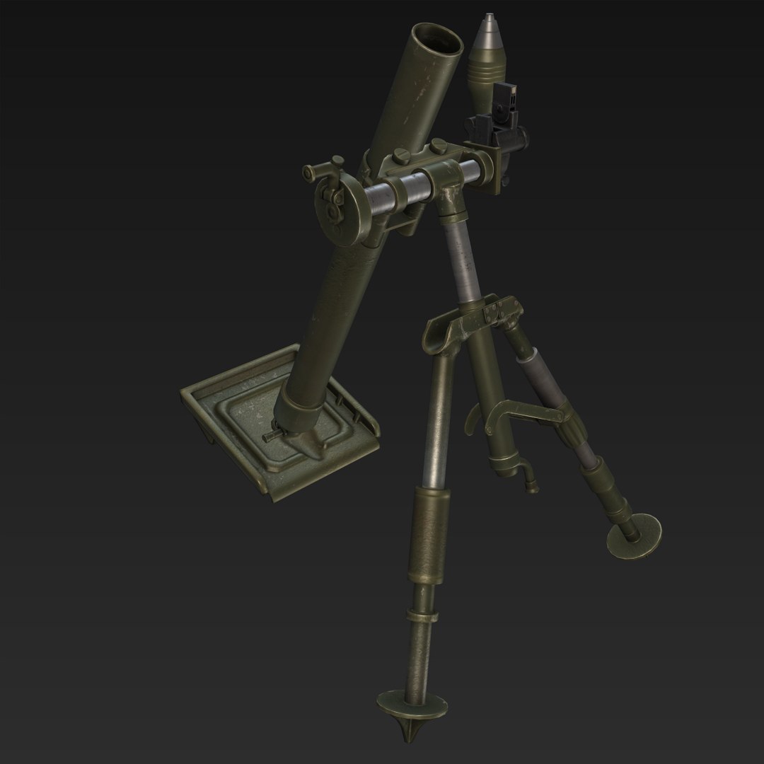 M2 Mortar 3d Model