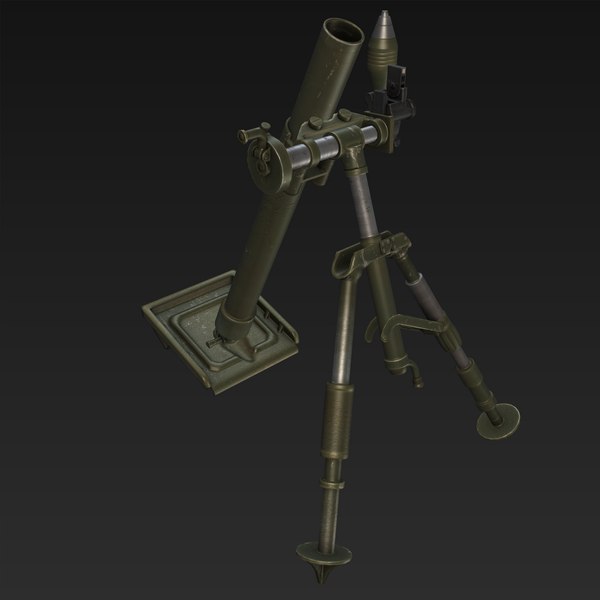 m2 mortar 3d model