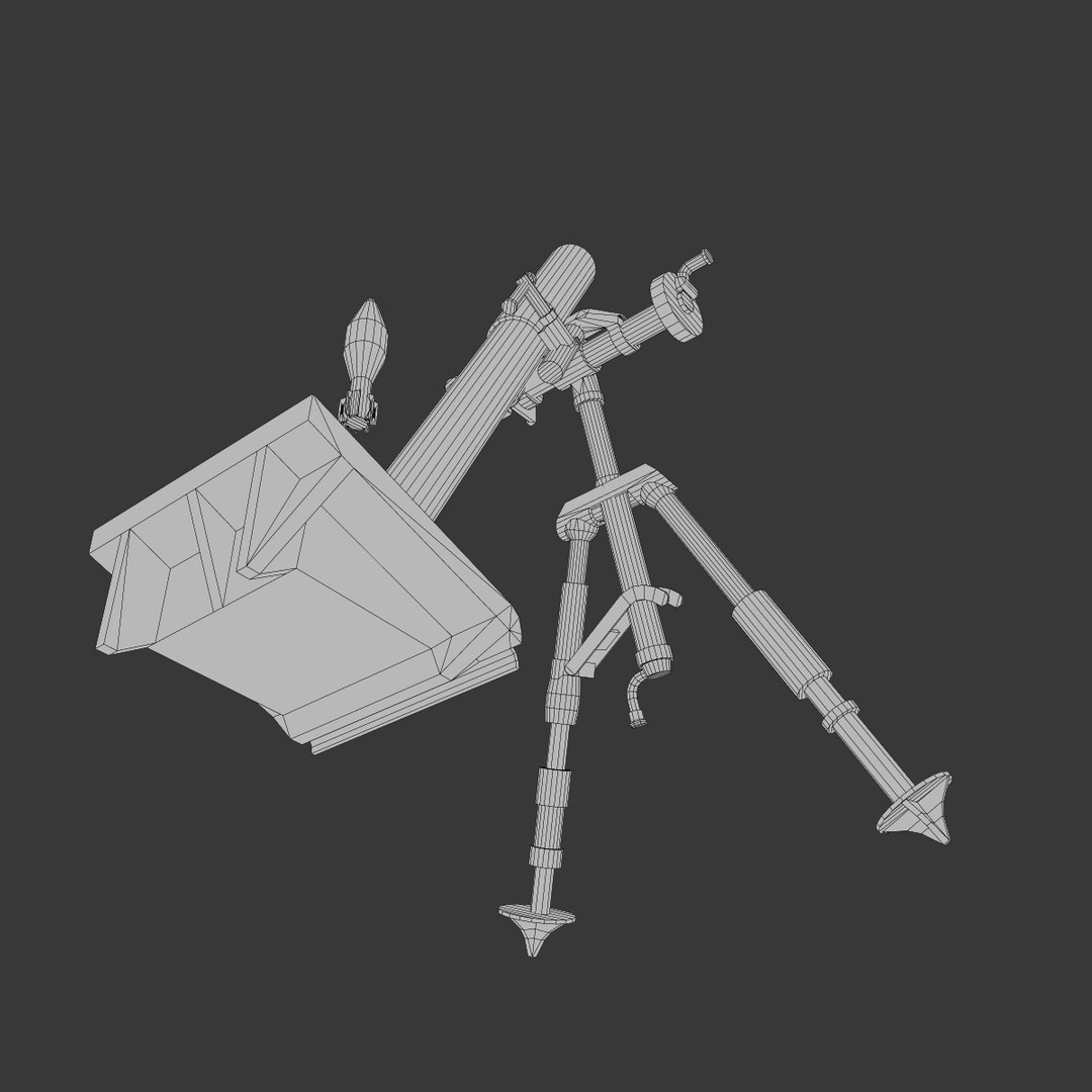 M2 Mortar 3d Model