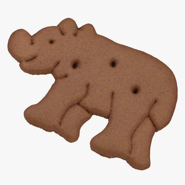 Cocoa rhino cookie 01 model - TurboSquid 1710413
