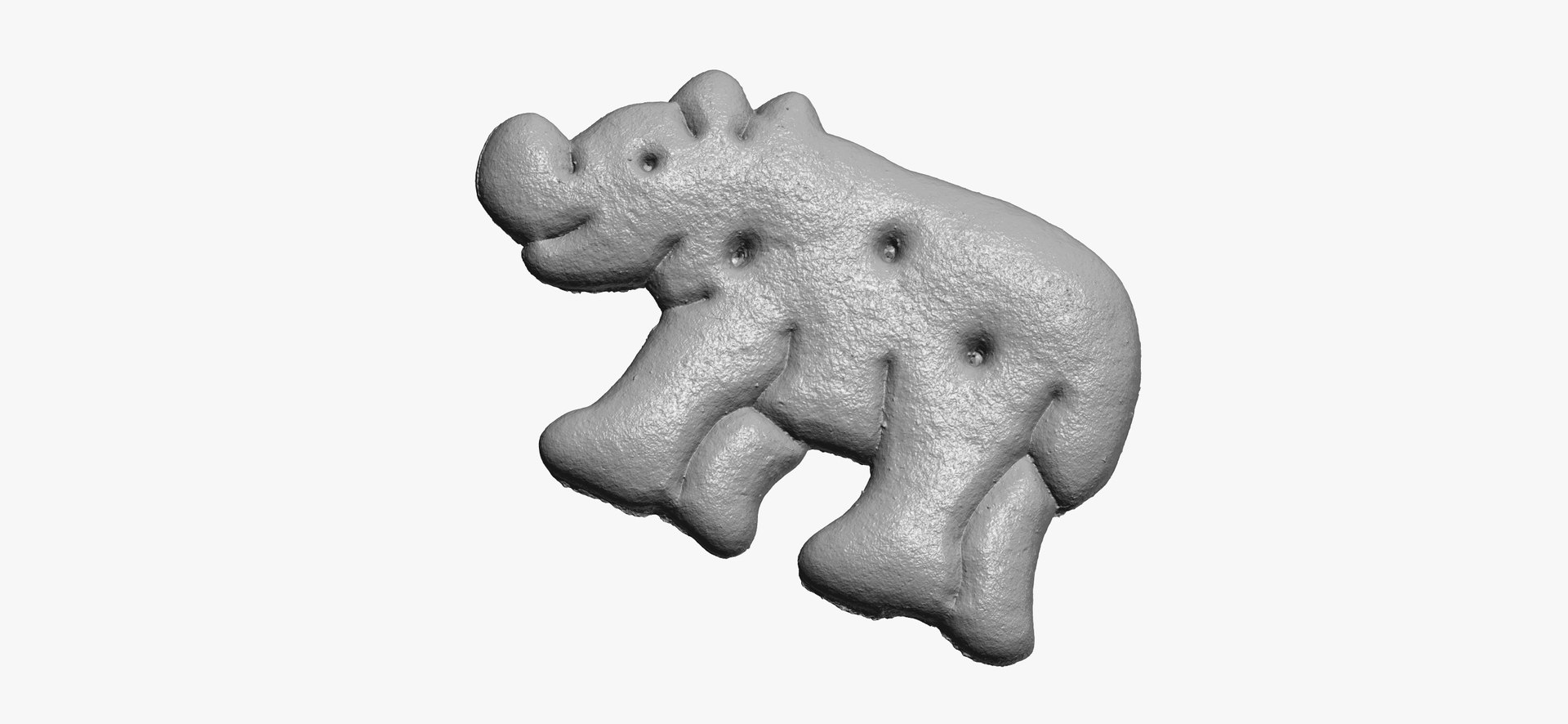 Cocoa rhino cookie 01 model - TurboSquid 1710413