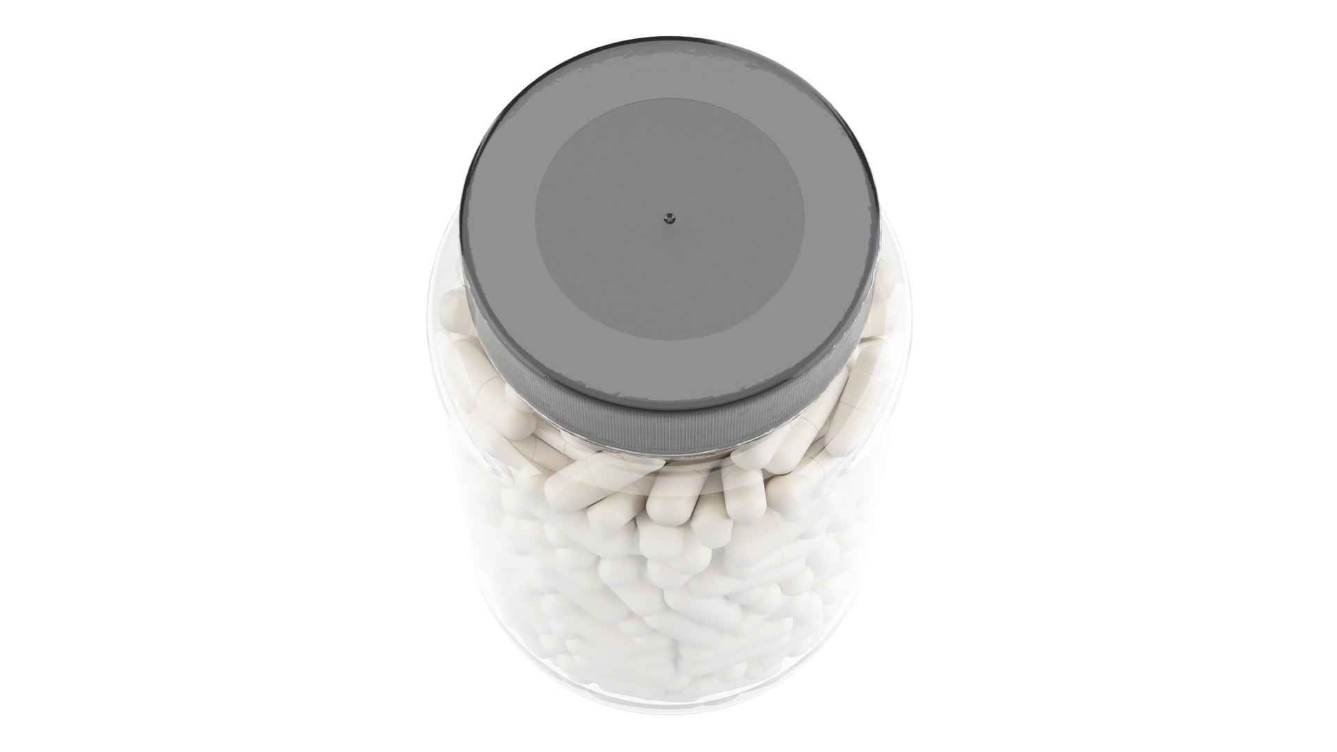 3D Glass Jar With Pills Model - TurboSquid 2152121